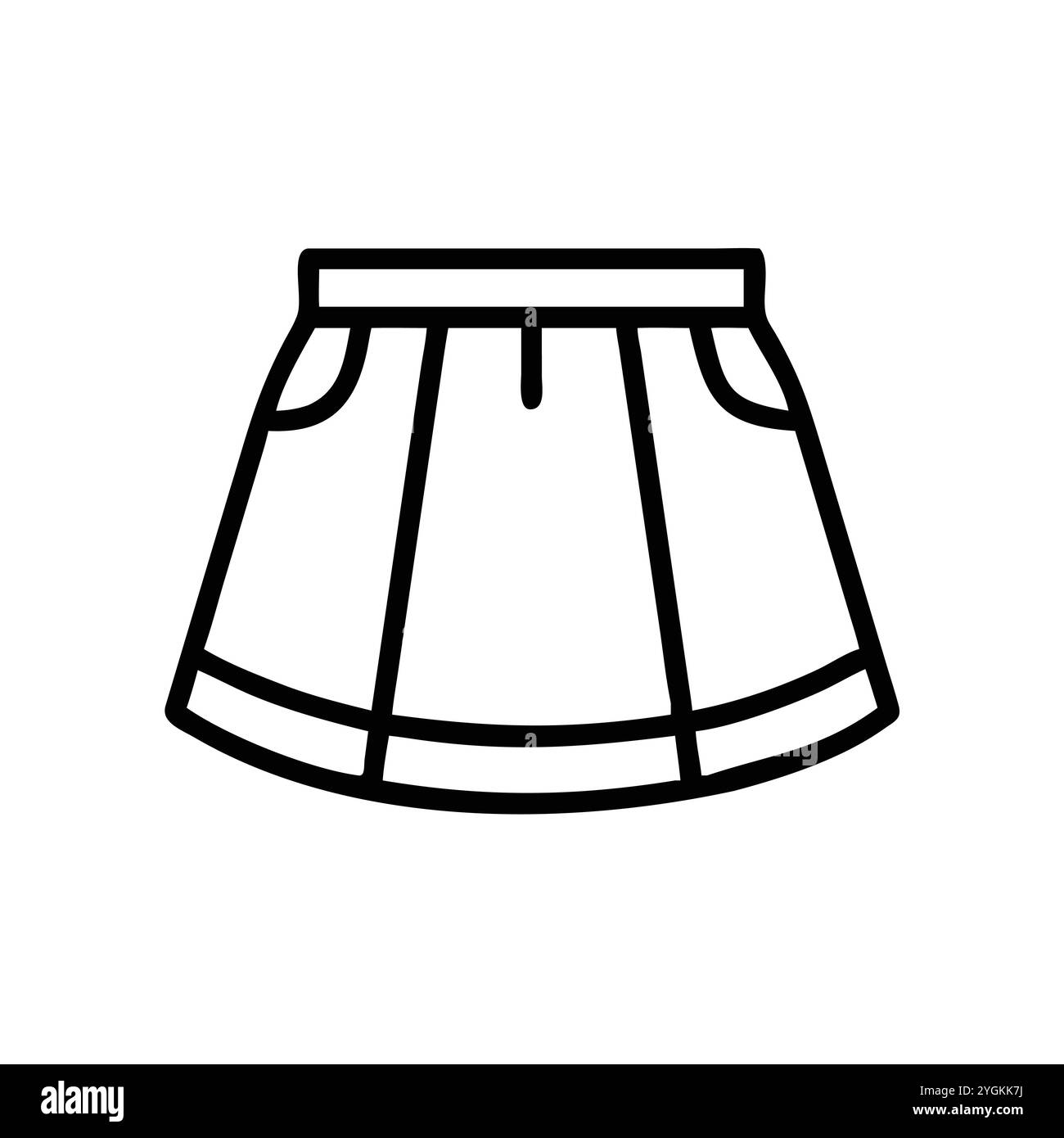 simple vector illustration of a skort , in a simple and clean style ...