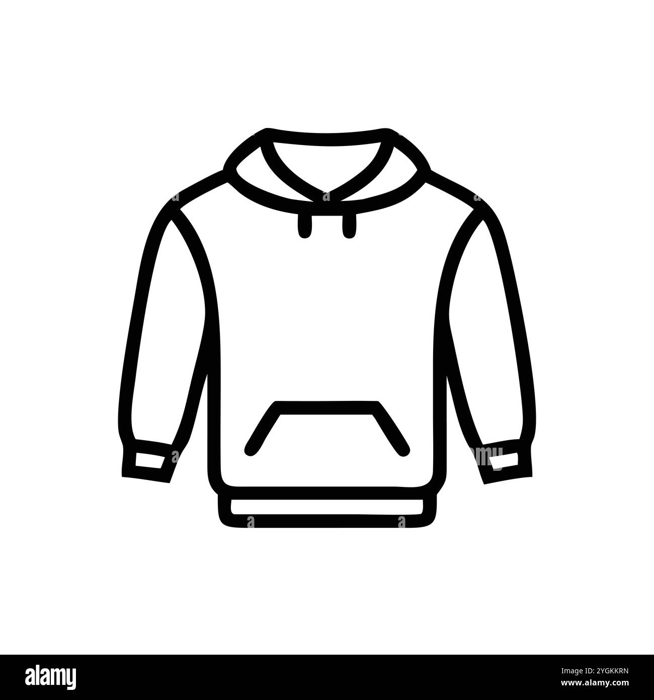 simple vector illustration of a sweatshirt , in a simple and clean ...
