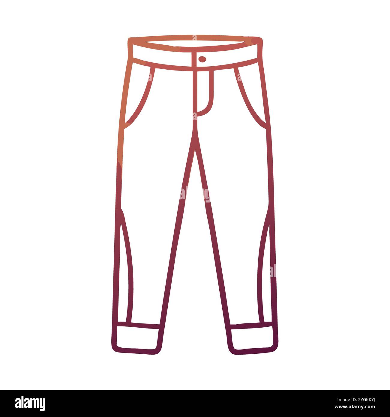 simple vector illustration of a trousers , in a simple and clean style ...