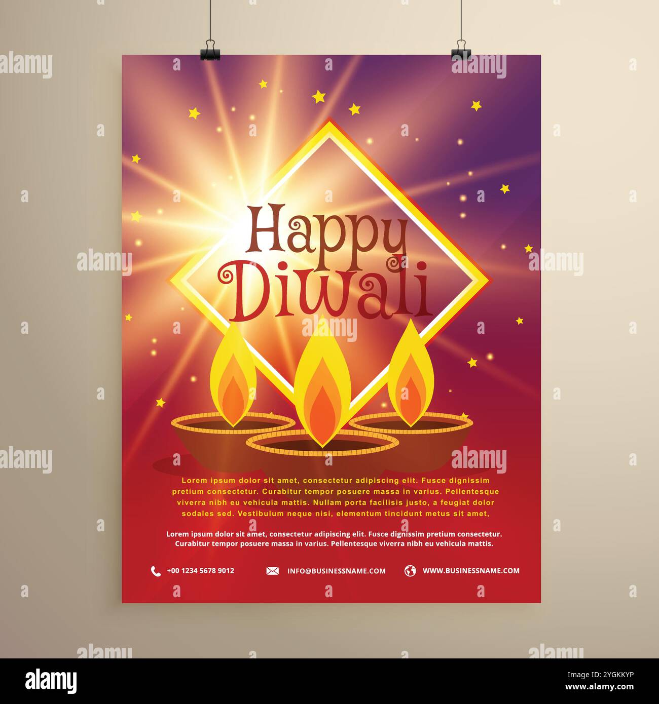 Diwali diyas happy deepawali card hi-res stock photography and images ...