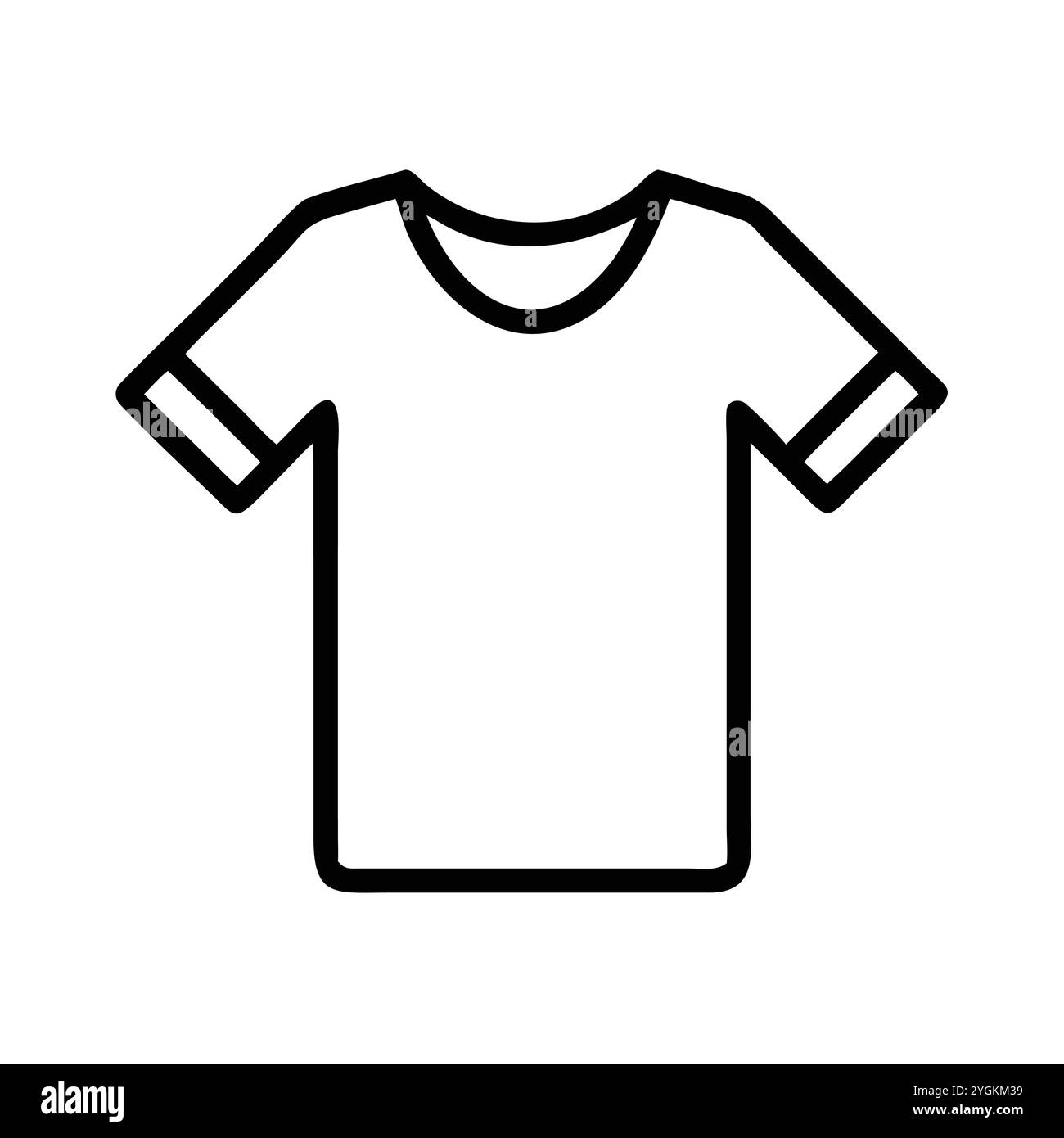simple vector illustration of a t shirt , in a simple and clean style ...