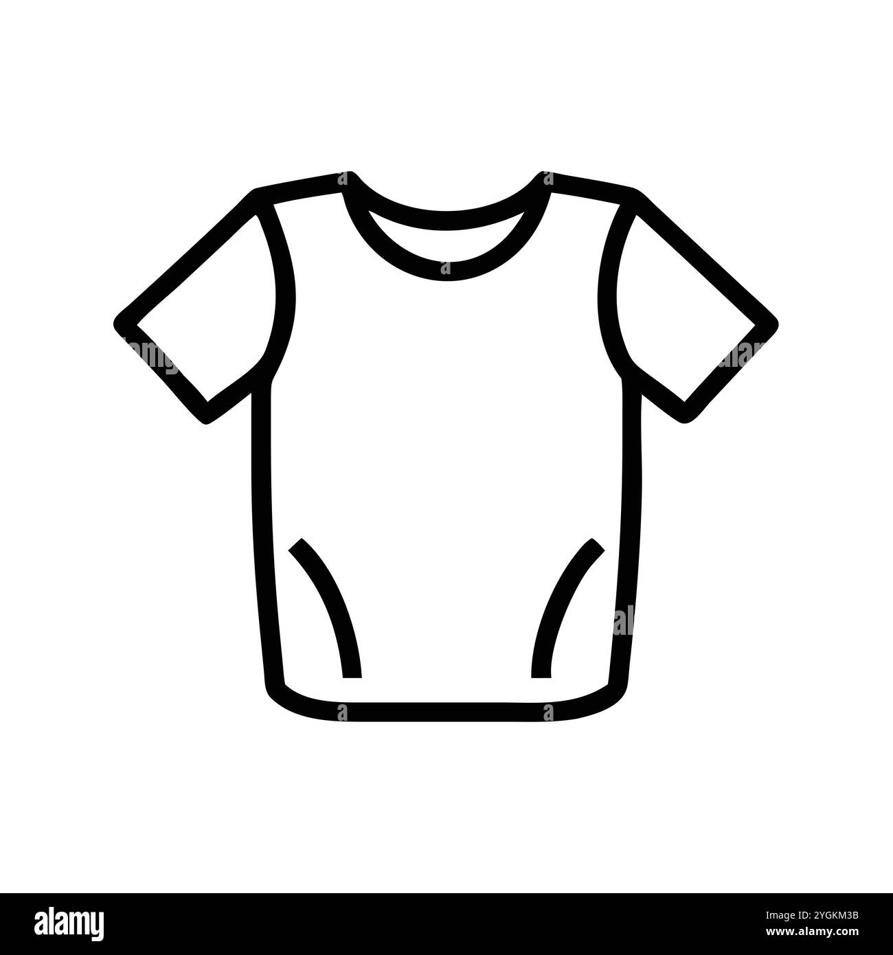 simple vector illustration of a t shirt , in a simple and clean style ...