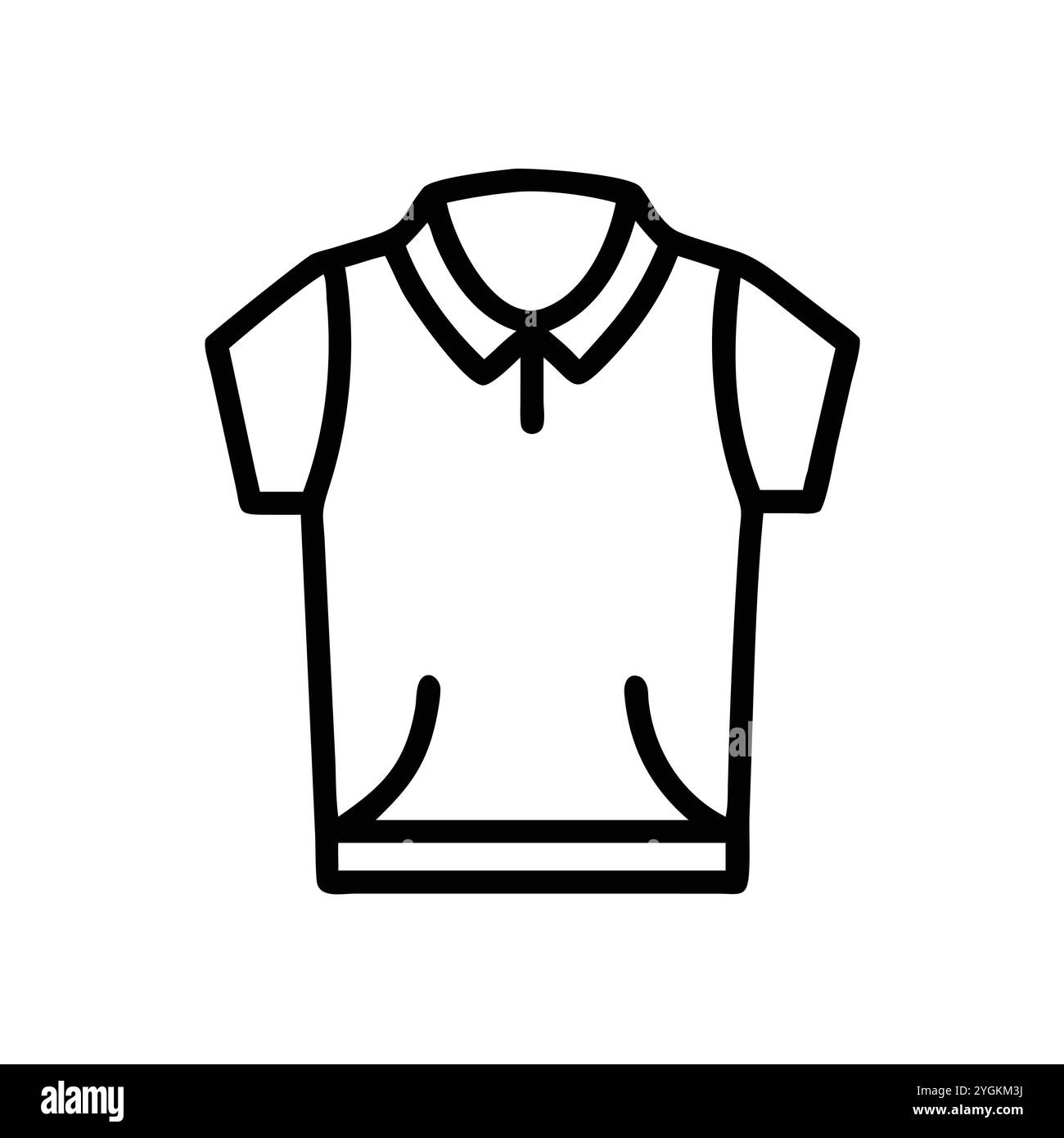 simple vector illustration of a t shirt , in a simple and clean style ...