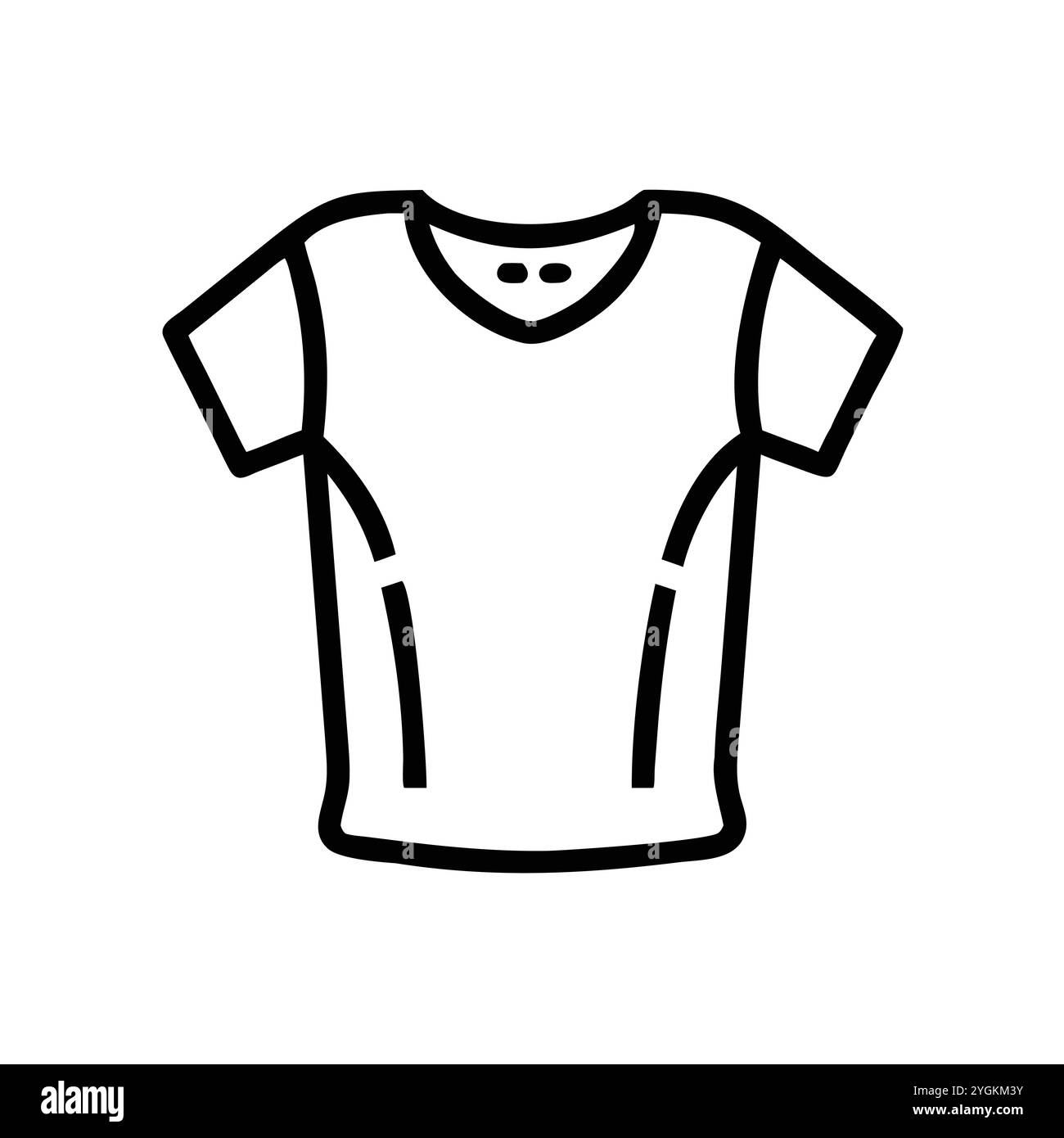 simple vector illustration of a t shirt , in a simple and clean style ...