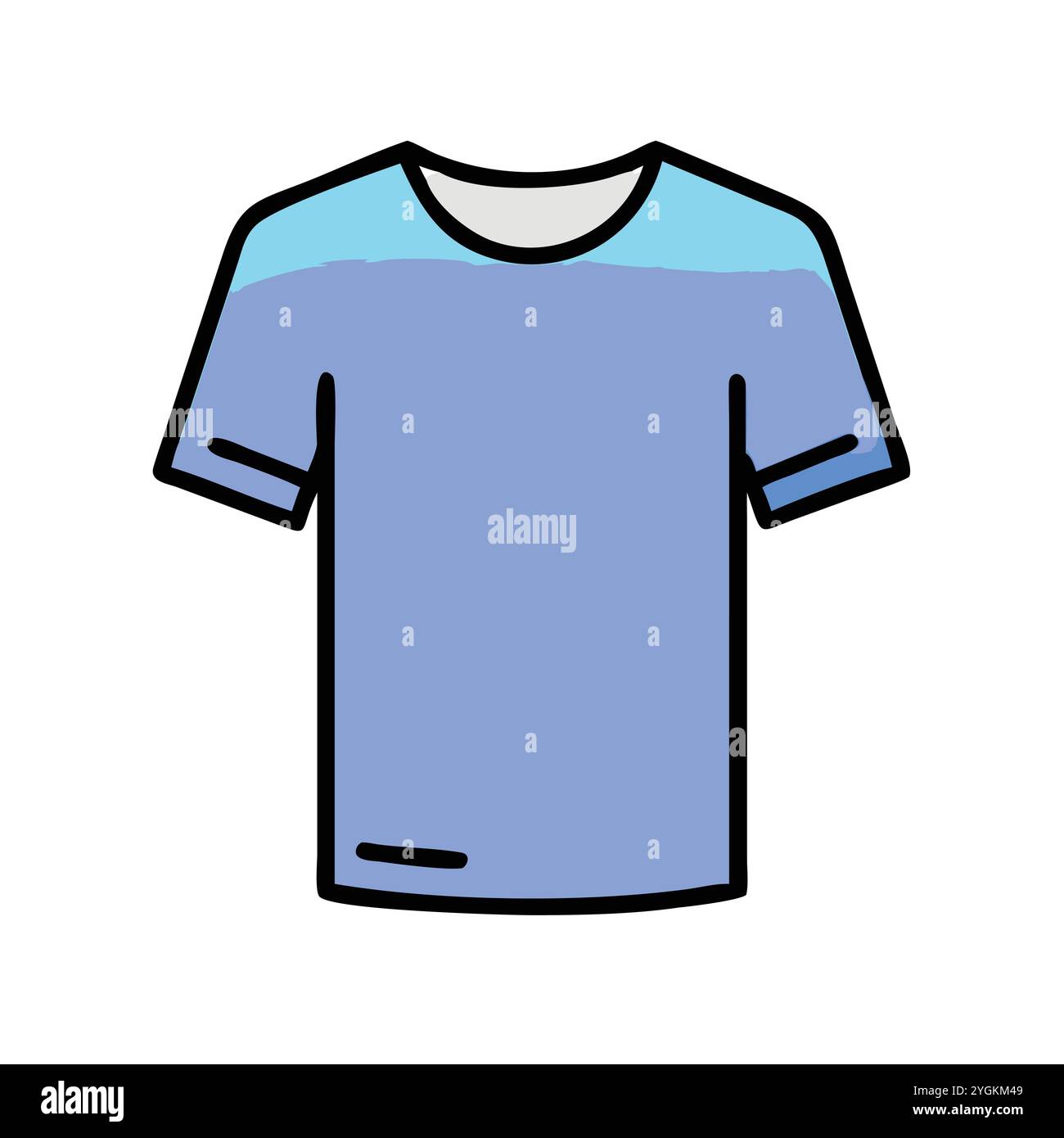 simple vector illustration of a t shirt , in a simple and clean style ...
