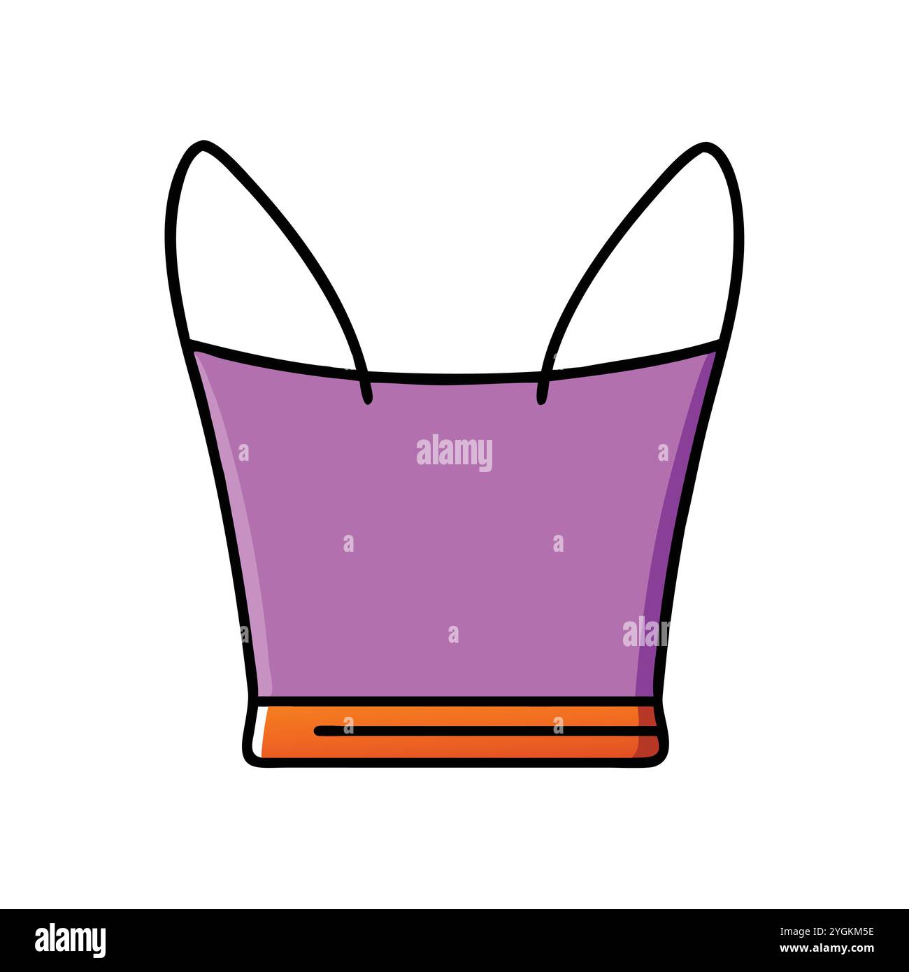 simple vector illustration of a tube top , in a simple and clean style ...