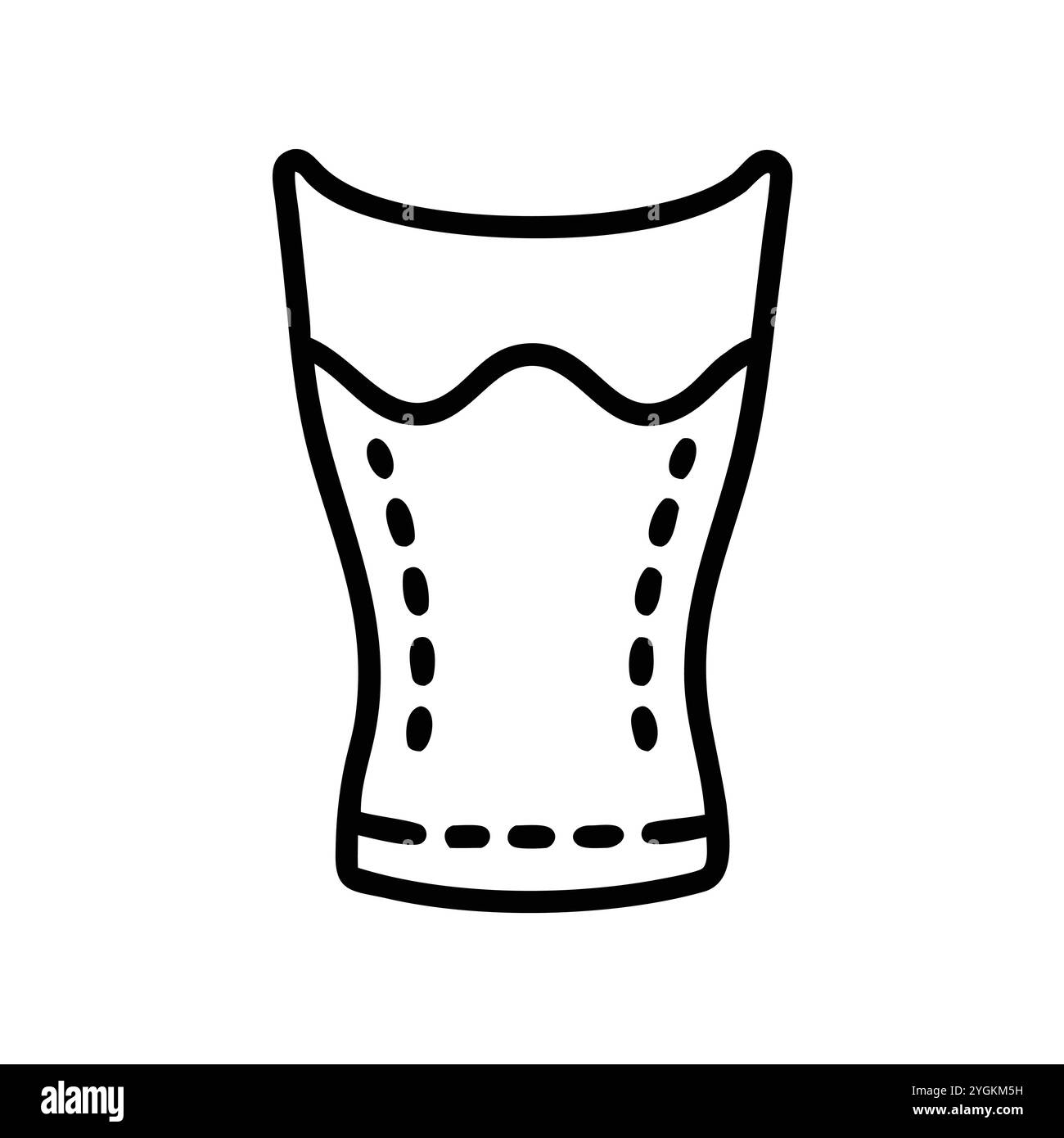 simple vector illustration of a tube top , in a simple and clean style ...