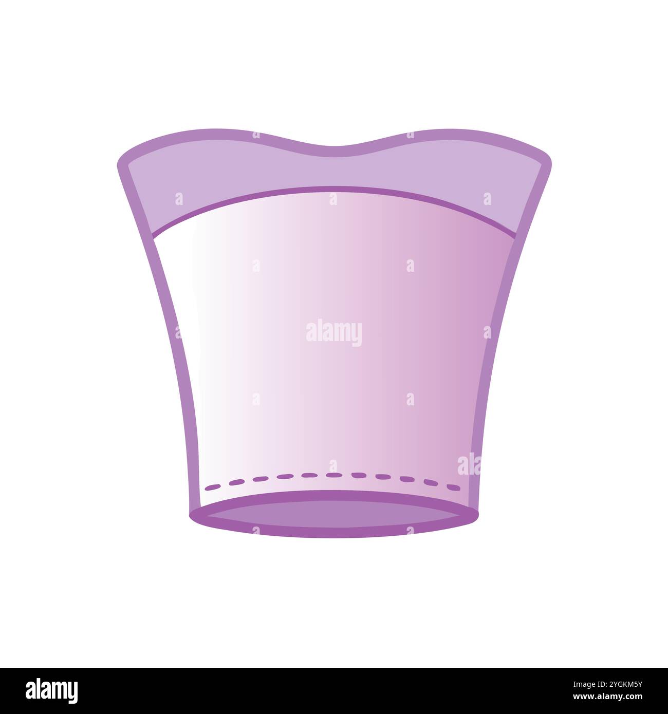 simple vector illustration of a tube top , in a simple and clean style ...