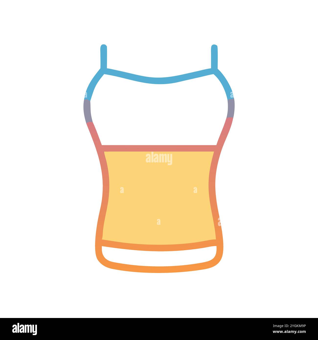 simple vector illustration of a tube top , in a simple and clean style ...