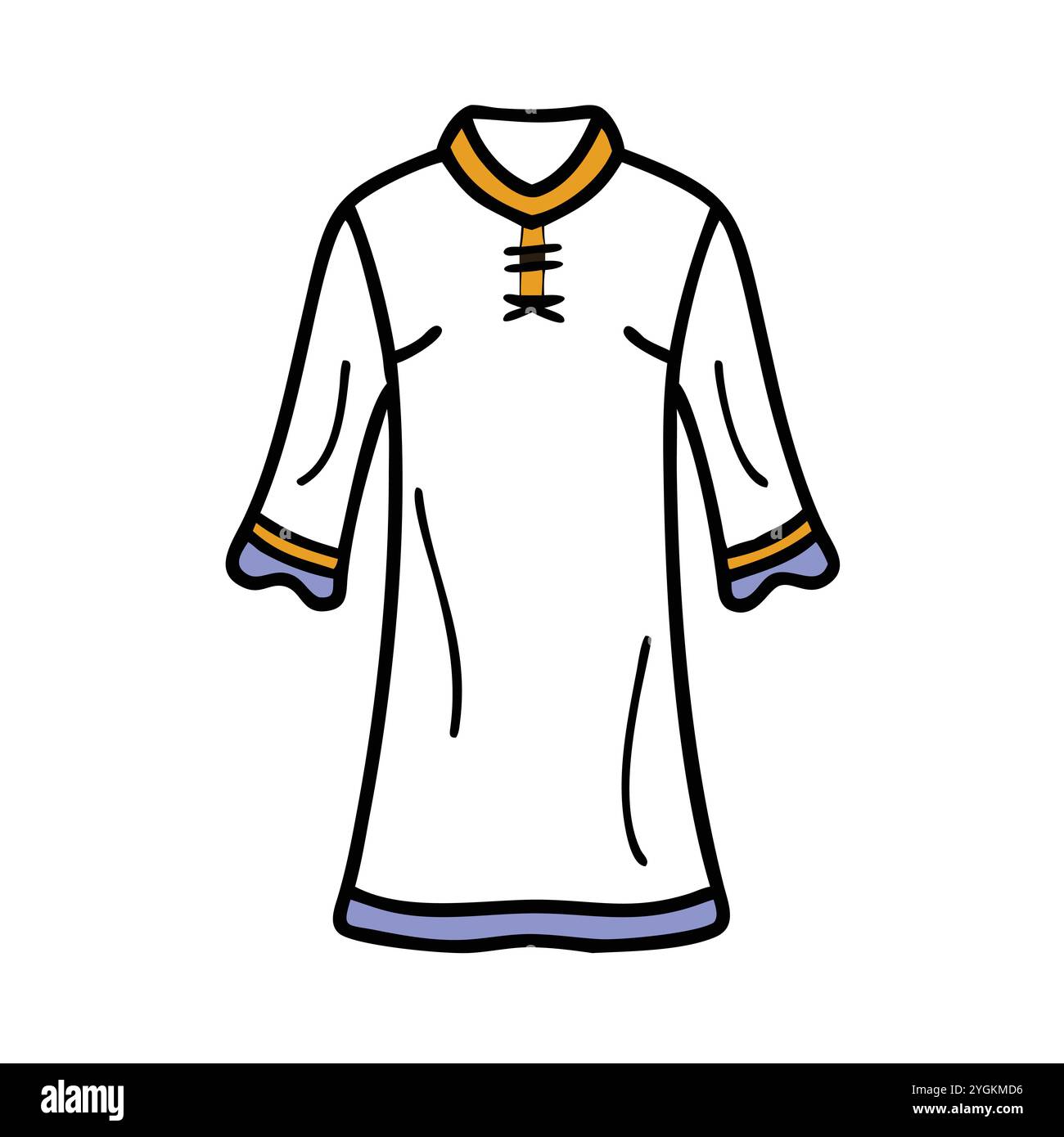 simple vector illustration of a tunic , in a simple and clean style ...