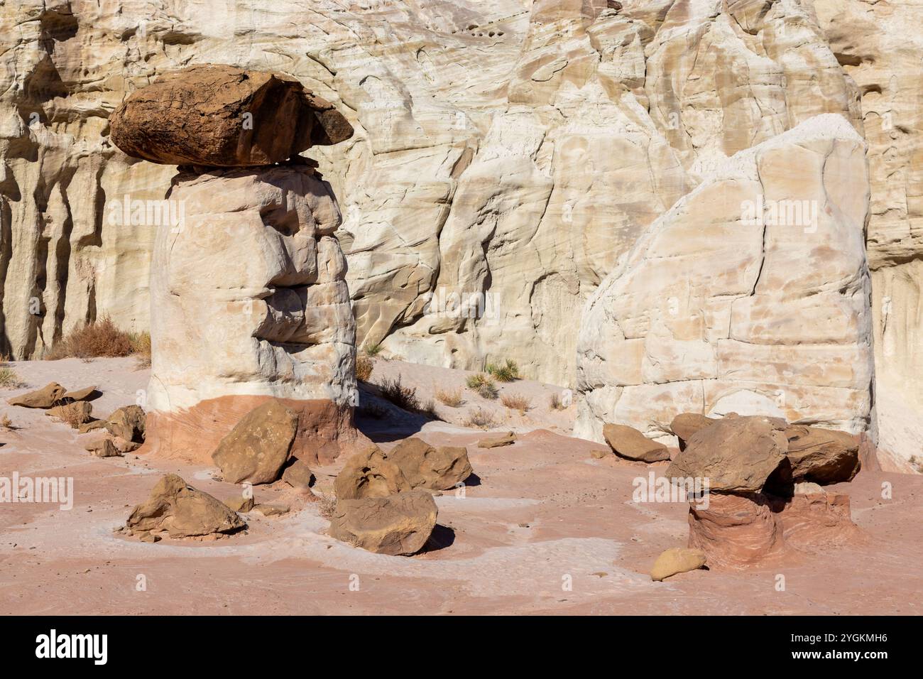Toadstools Eroded Sandstone Hoodoo Mushroom Rock Formations. Hiking ...