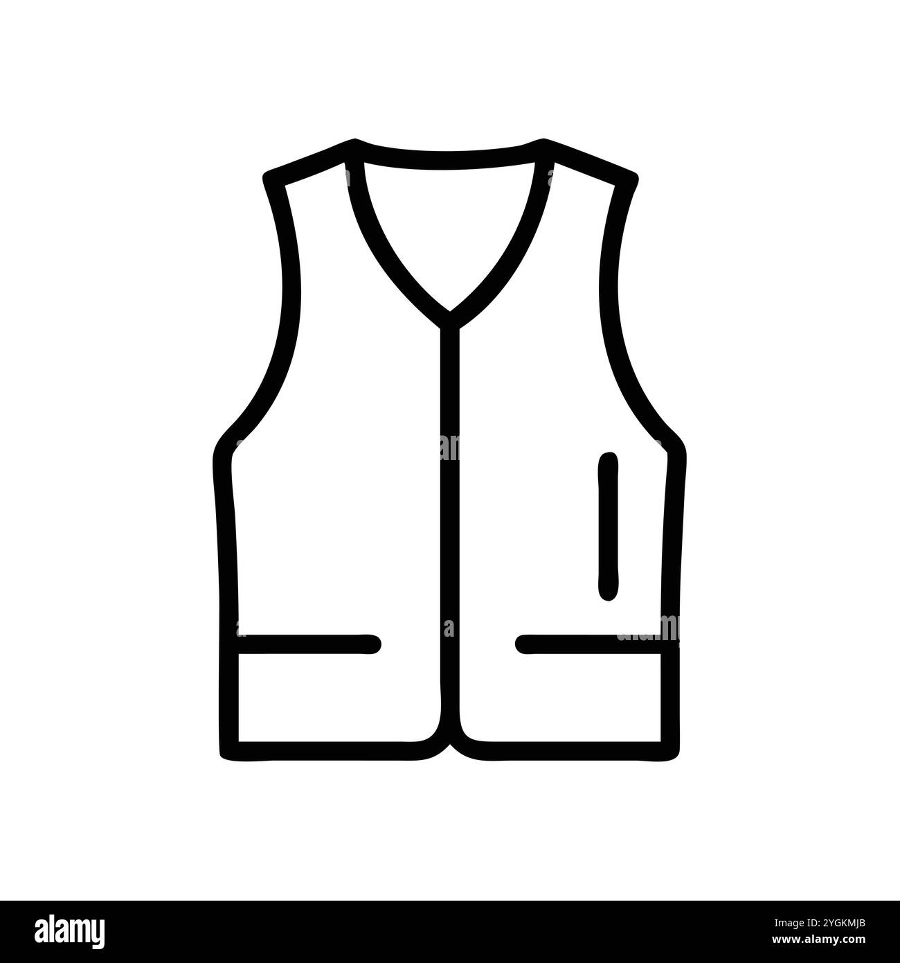 simple vector illustration of a vest , in a simple and clean style, for ...