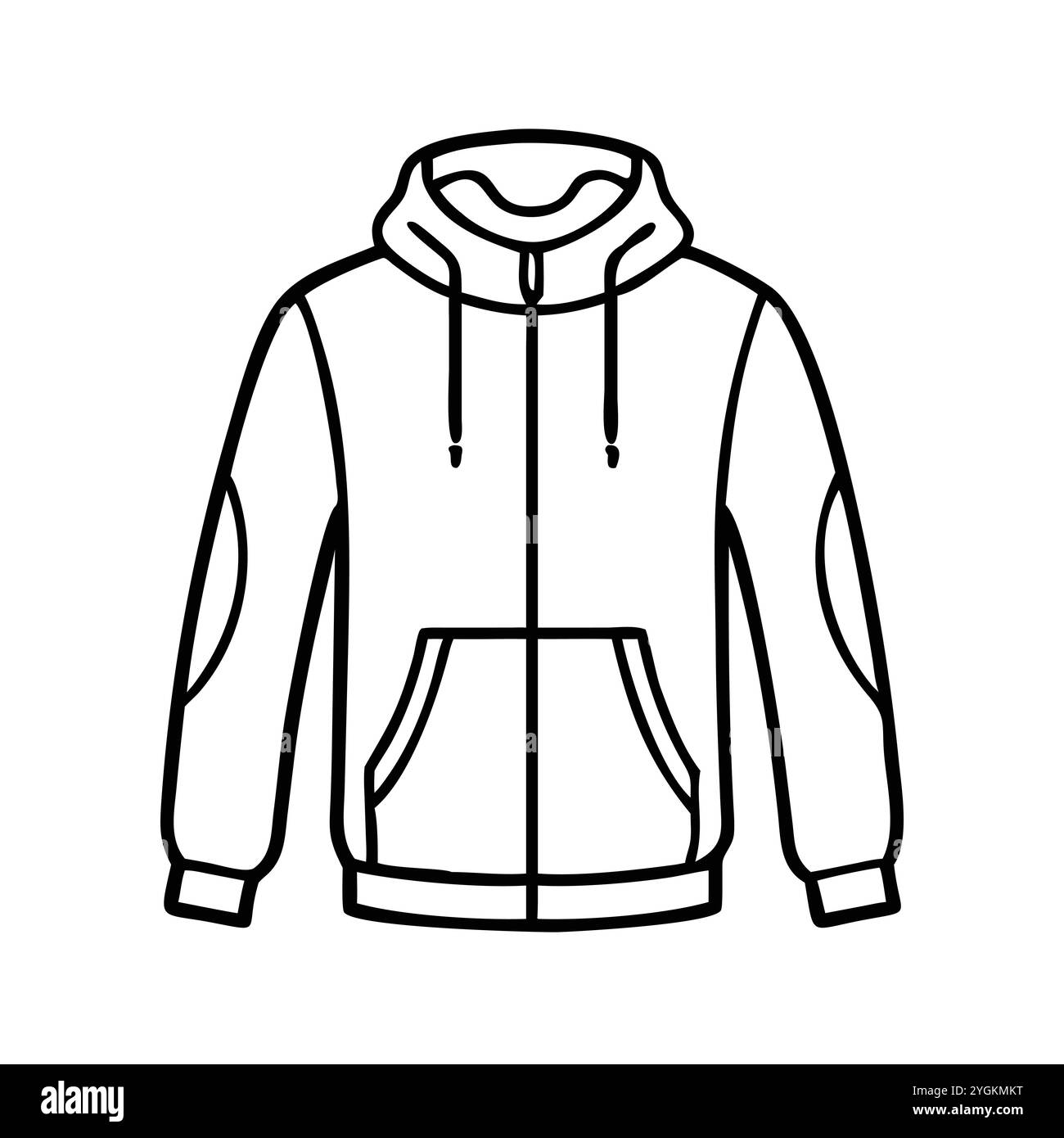 simple vector illustration of a windbreaker , in a simple and clean ...