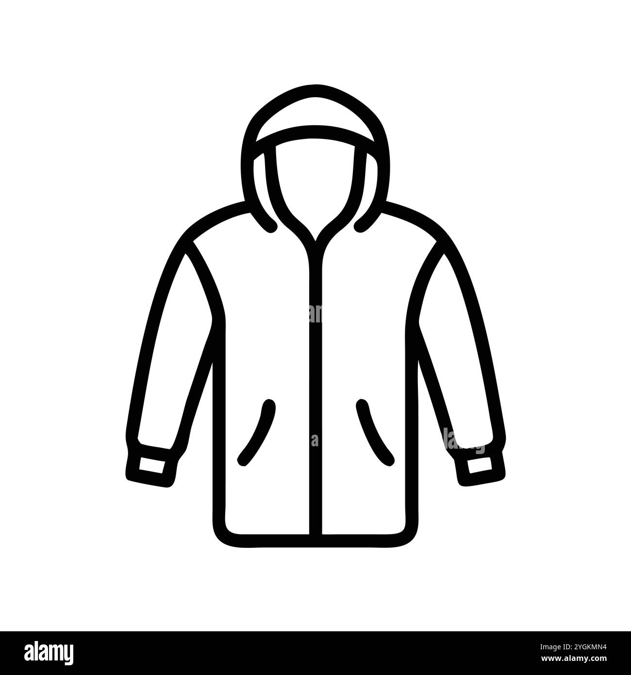 simple vector illustration of a windbreaker , in a simple and clean ...