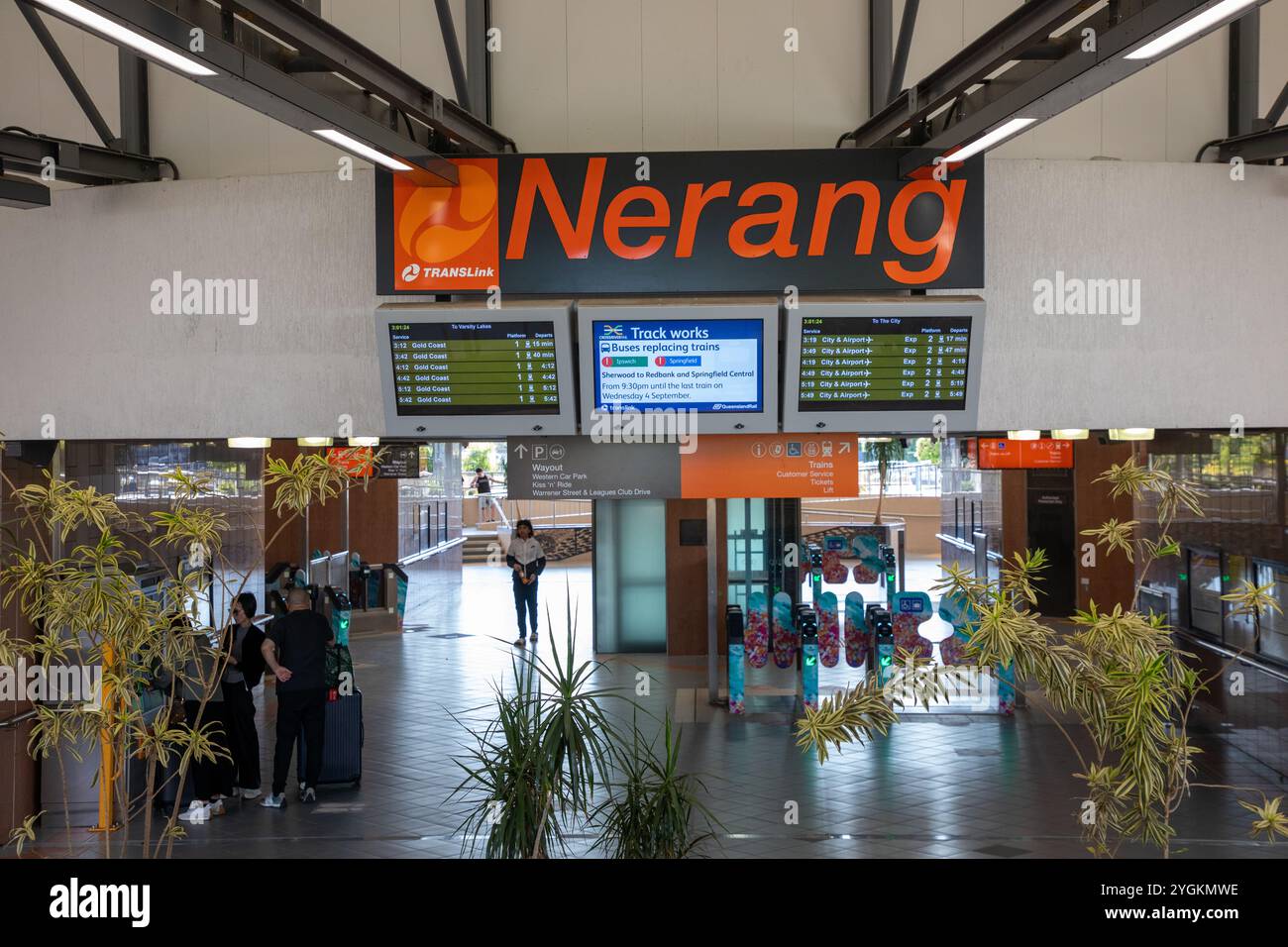 Gold Coast, Queensland. 7th October 2024. Nerang Translink station on ...