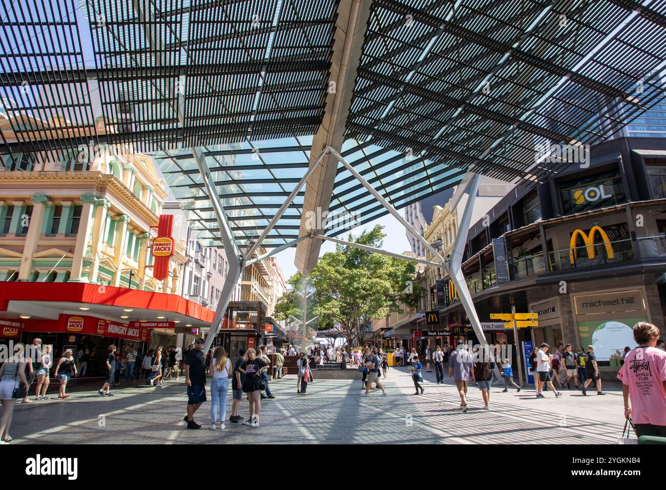 Brisbane, Queensland. 5th October 2024. Queen Street Mall, Brisbane ...
