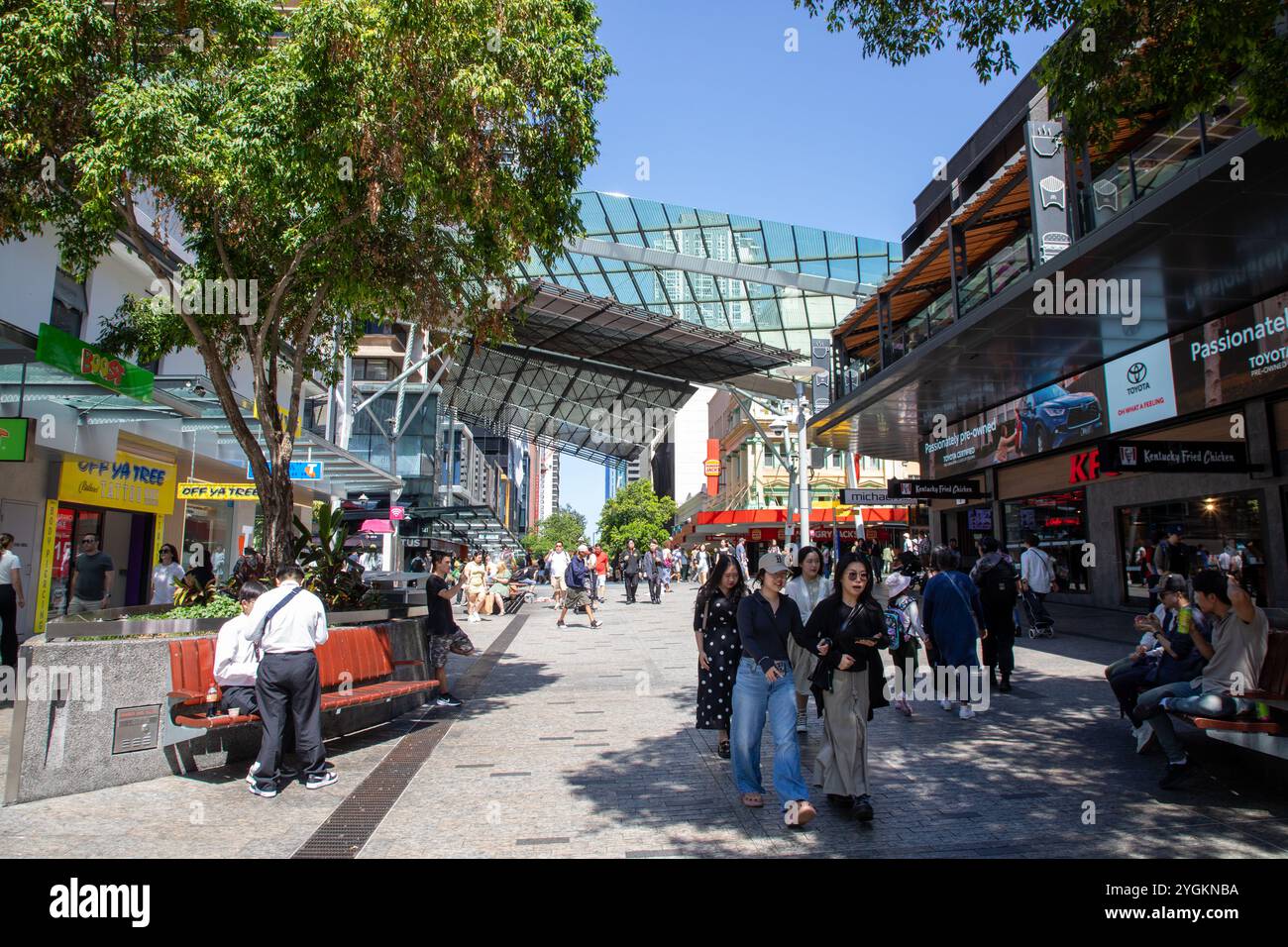 Brisbane, Queensland. 5th October 2024. Queen Street Mall, Brisbane ...