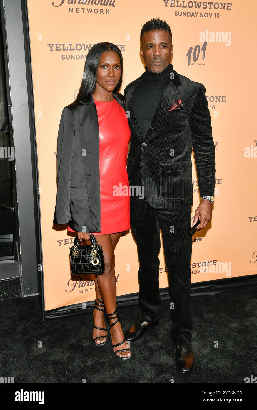 Meka Brown, left, and Rob Kirkland attend the premiere of Paramount's ...