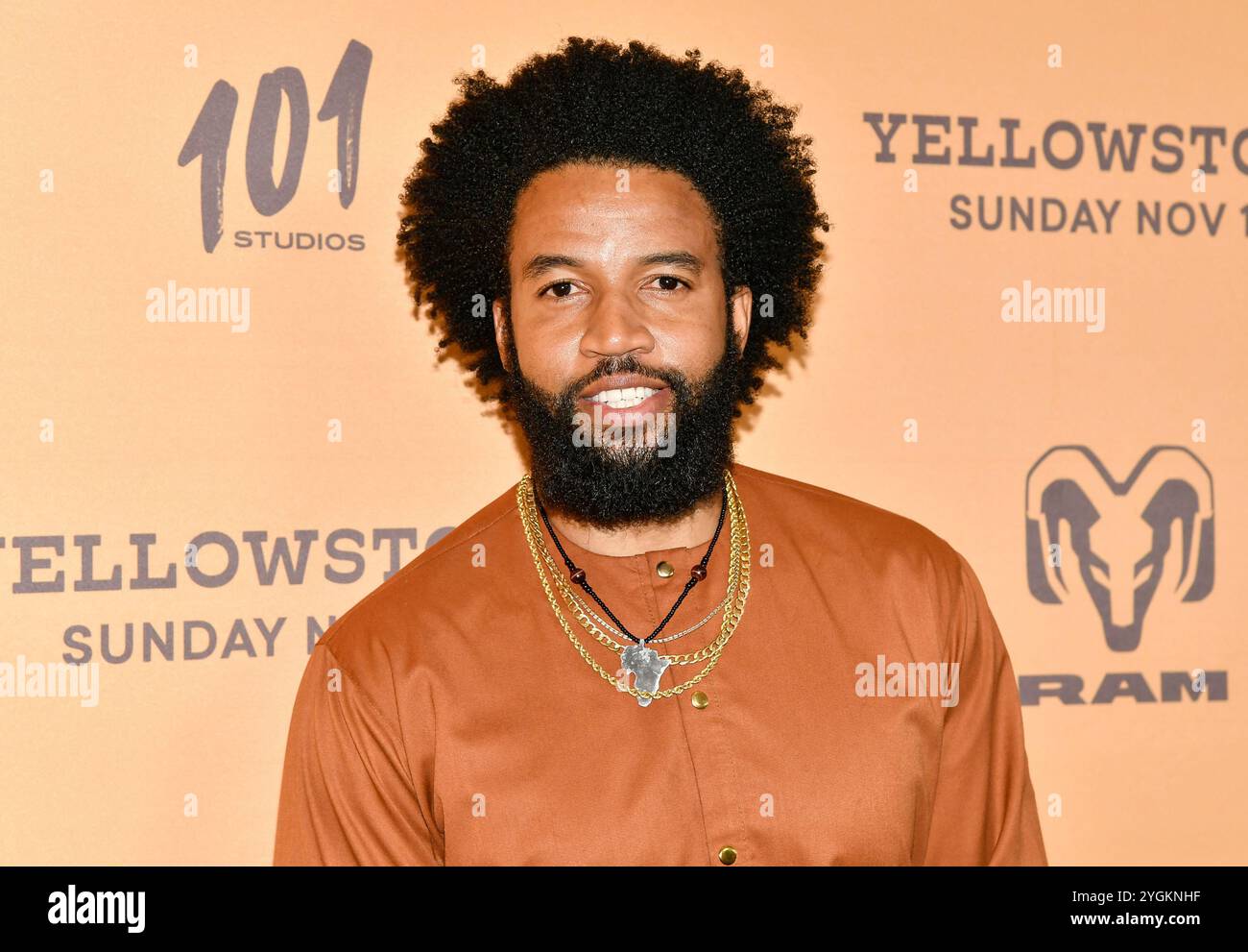 Denim Richards attends the premiere of Paramount's "Yellowstone" season ...