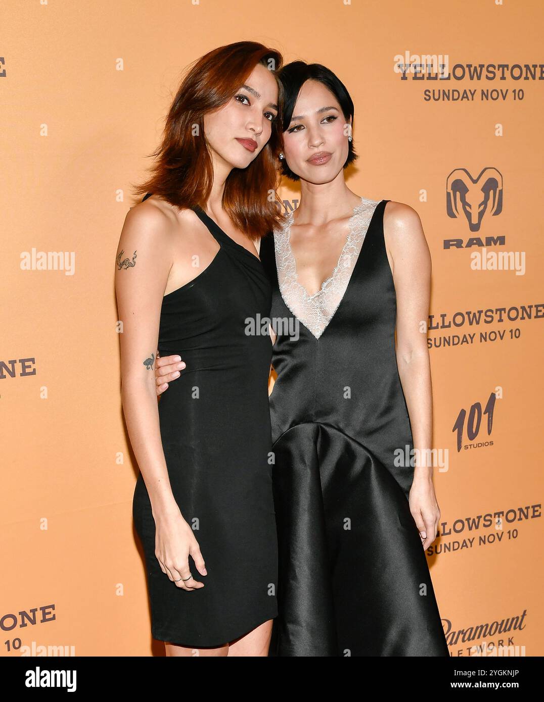 Kiersten Chow, left, and Kelsey Asbille attend the premiere of ...