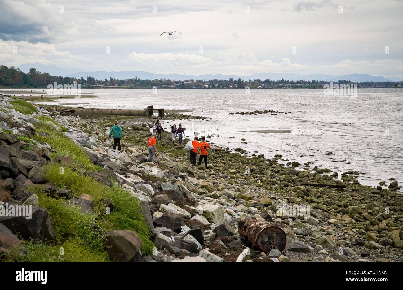 A colorful blue house with large marlin fish decoration on the outside ...