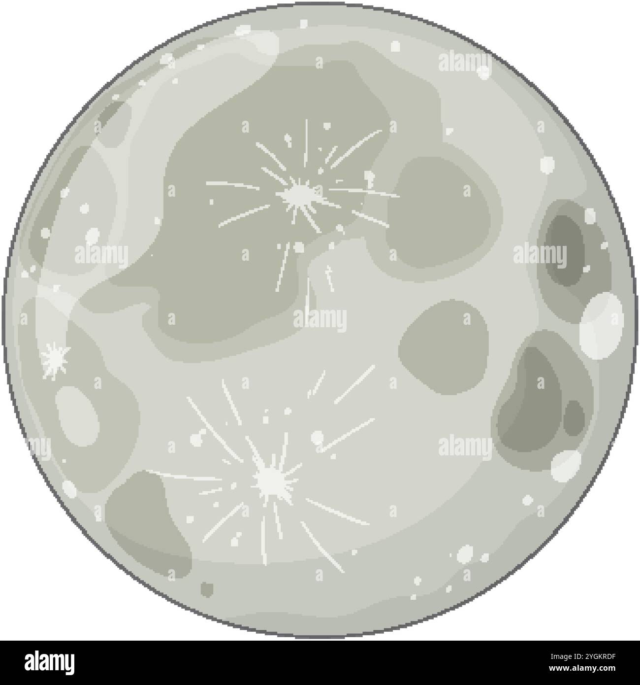 Illustration of a moon with abstract designs Stock Vector Image & Art ...