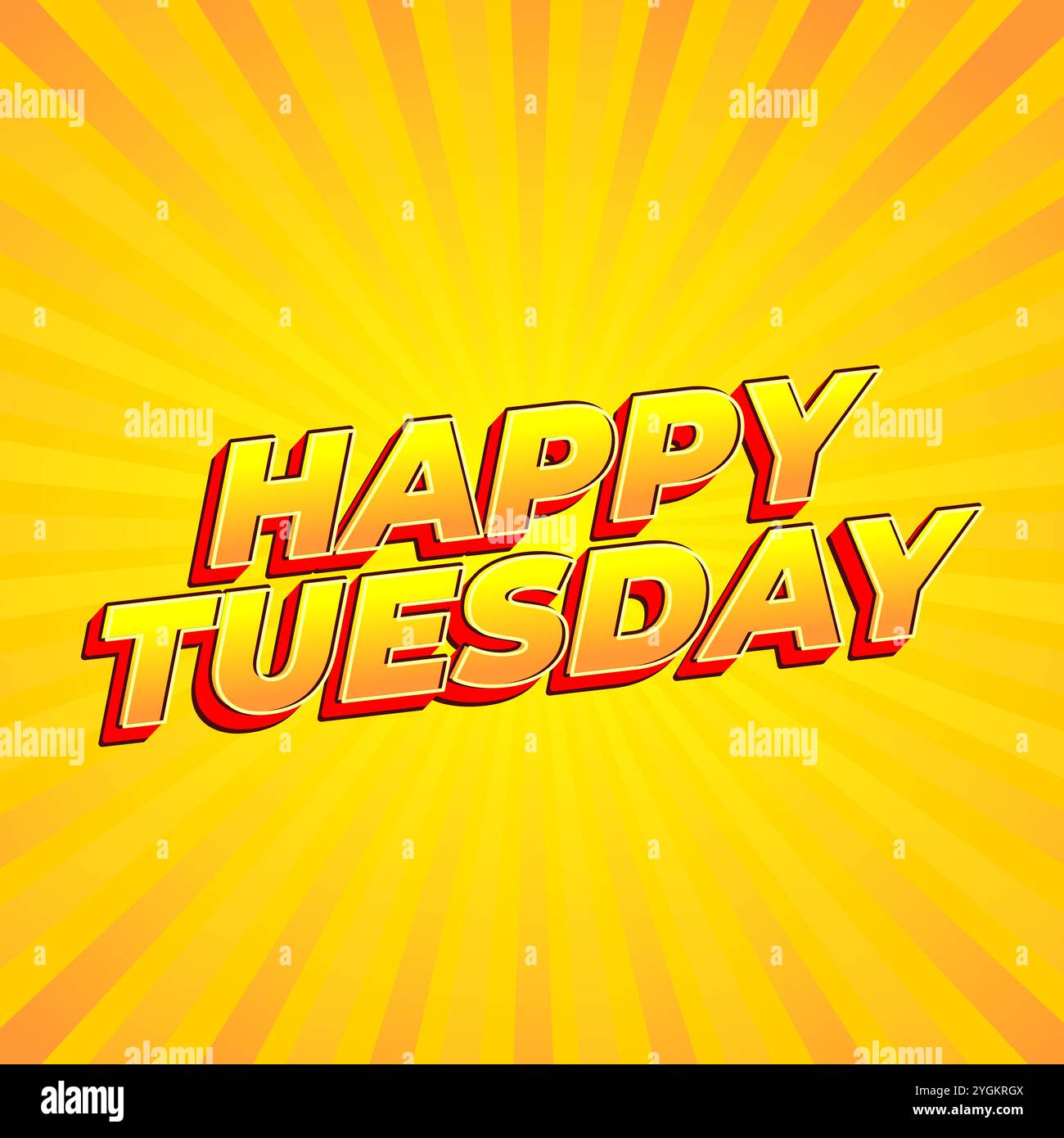Happy tuesday text effect design with Uppercase letters and 3D style ...