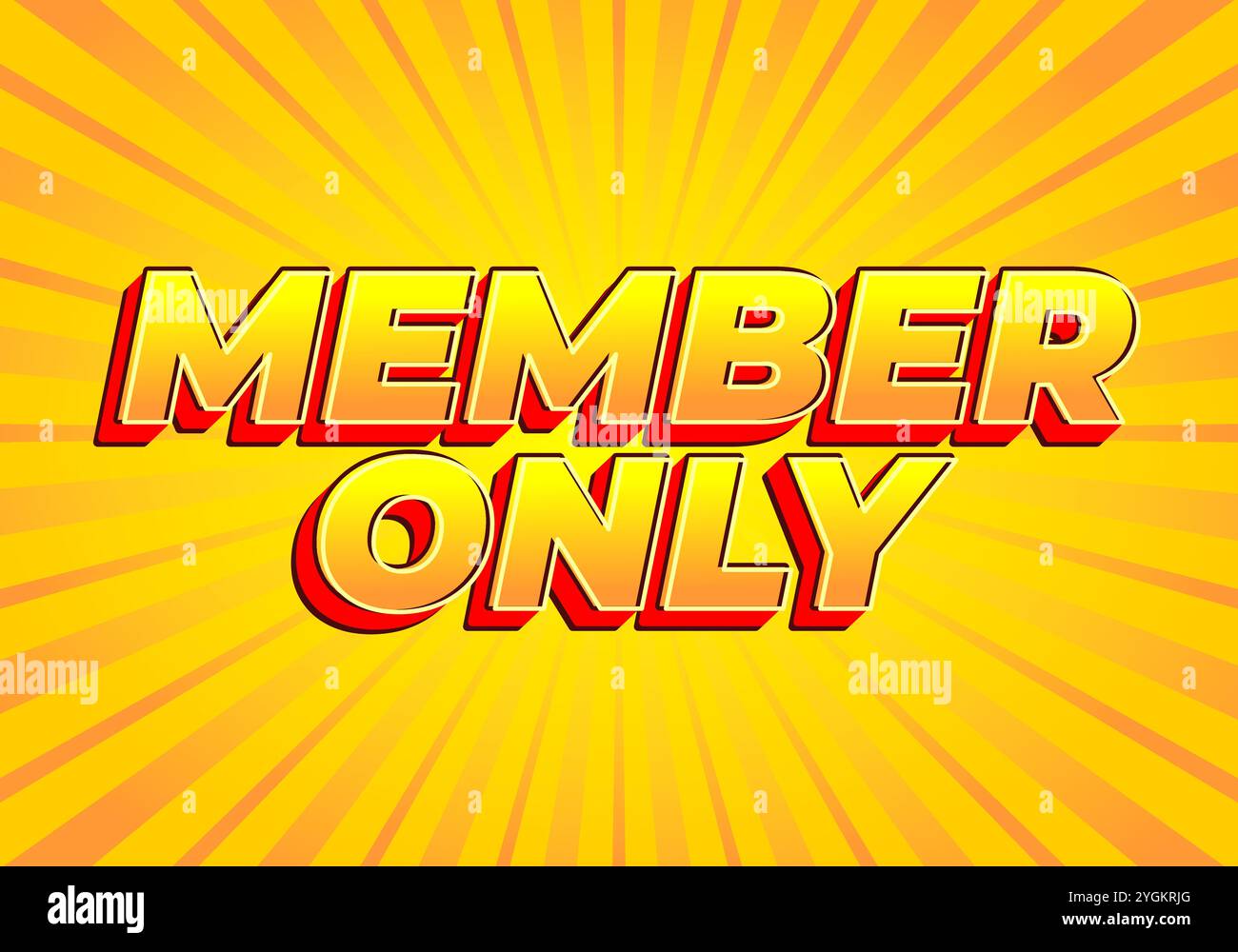 Member only. Text effect design for social media or marketing ads Stock ...