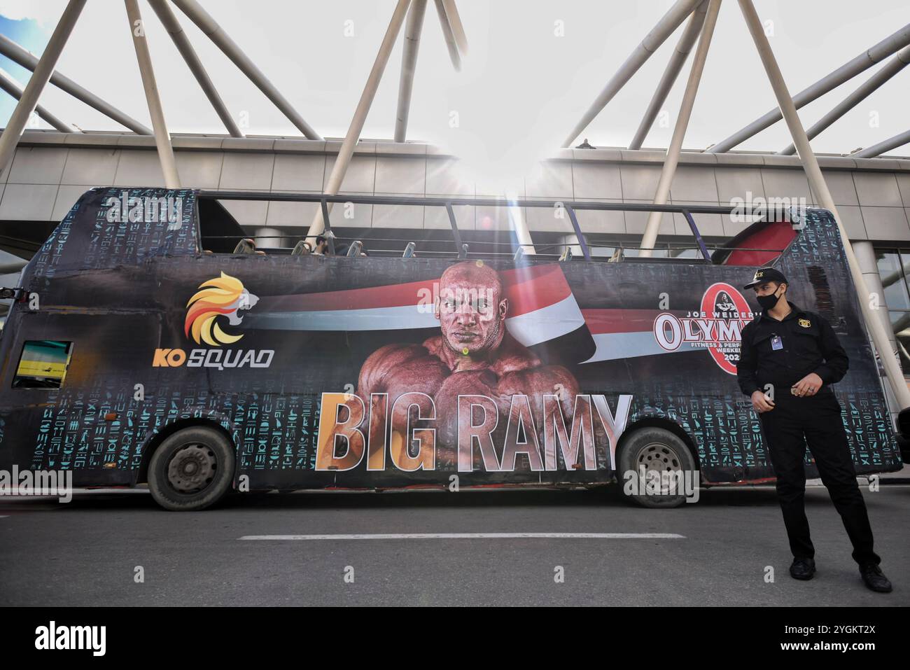 Cairo, Egypt. 25 December 2020. Egyptian bodybuilding champion, Big ...