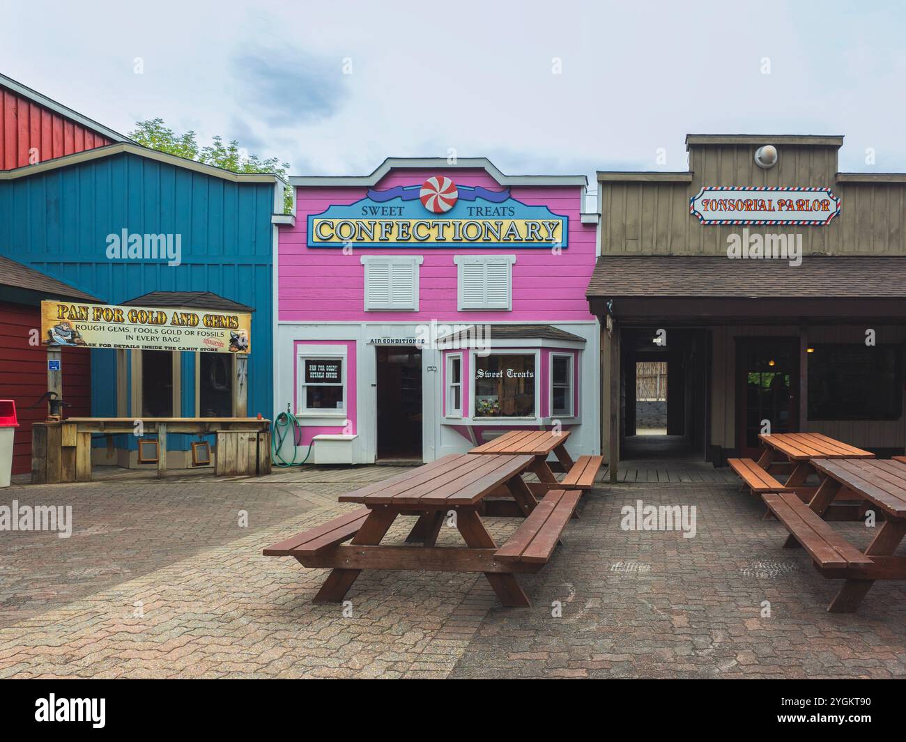 Old Forge, New York - Jun 25, 2024: Close-up View of the Confectionery ...