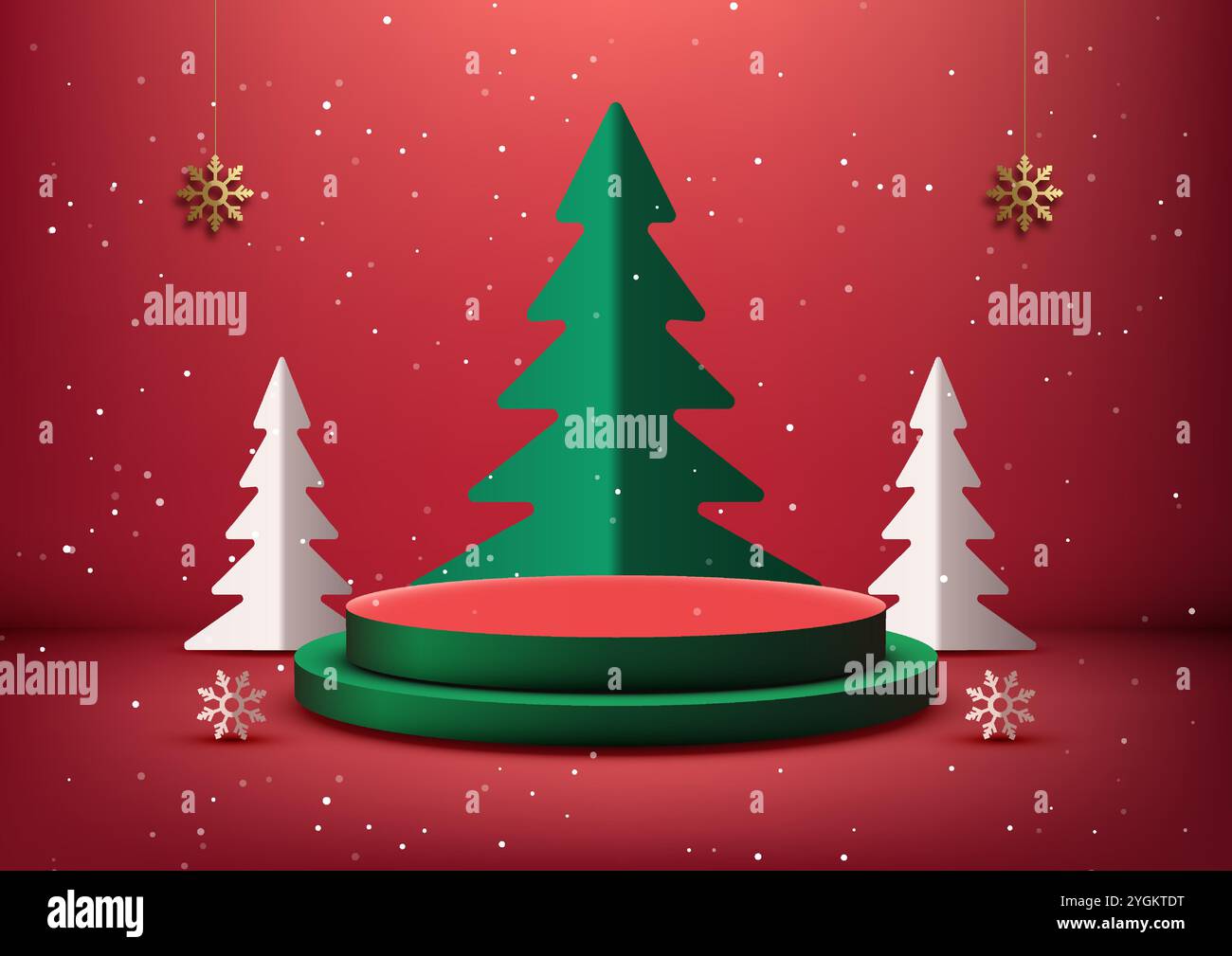 Frozen trees on winter Stock Vector Images - Alamy