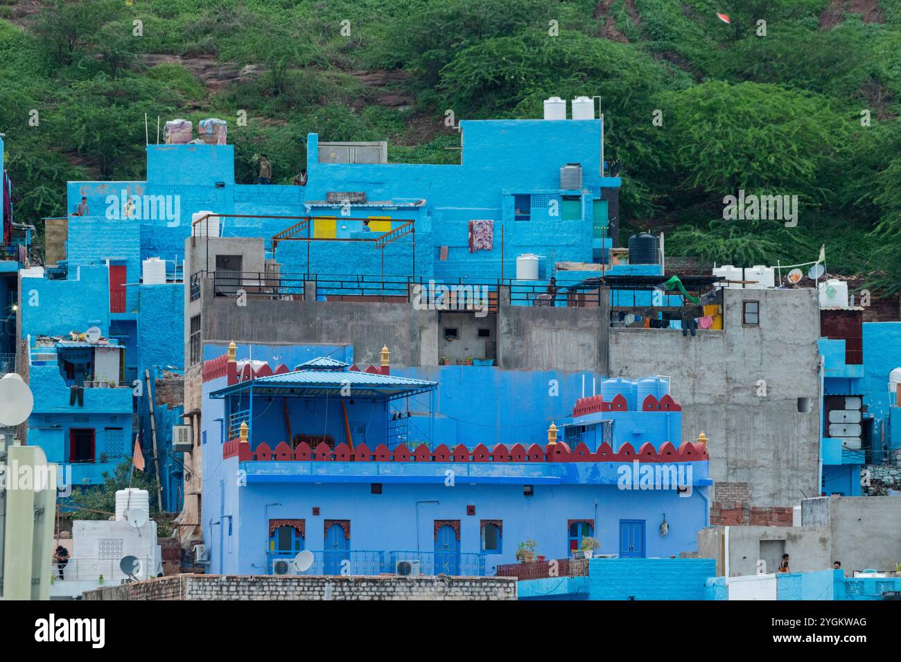 Blue corridor, Jodhpur Stock Photo - Alamy