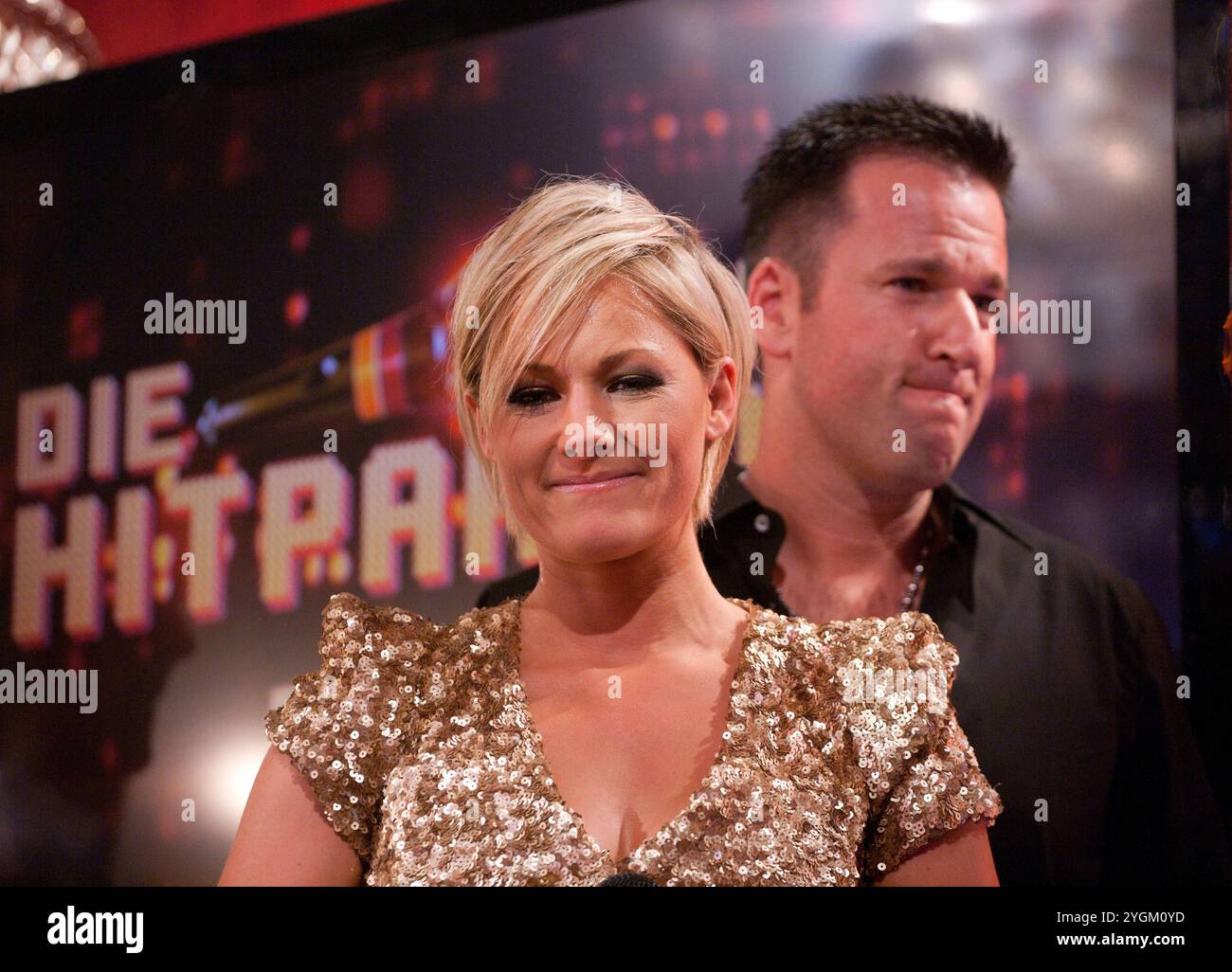 Saengerin Helene Fischer mit Michael Wendler - Aufzeichnung der RTL II Show Die Neue Hitparade ...