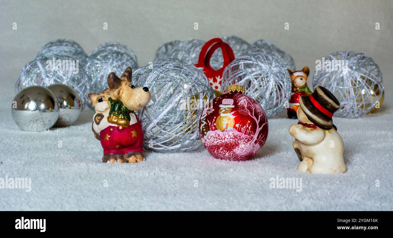 a rather funny Christmas nativity scene Stock Photo - Alamy