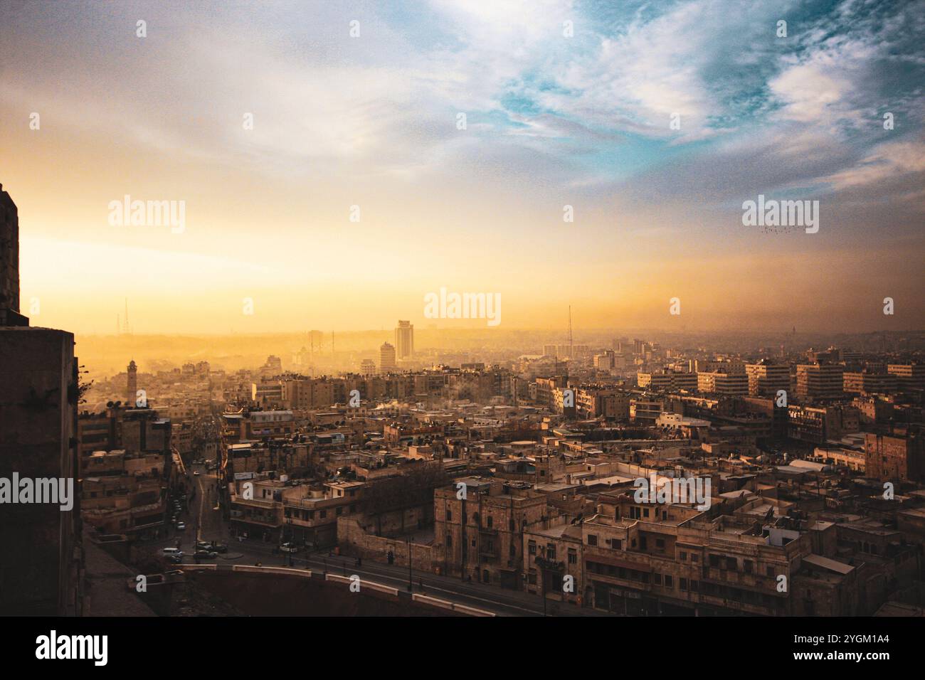 Aleppo aerial castle hi-res stock photography and images - Alamy