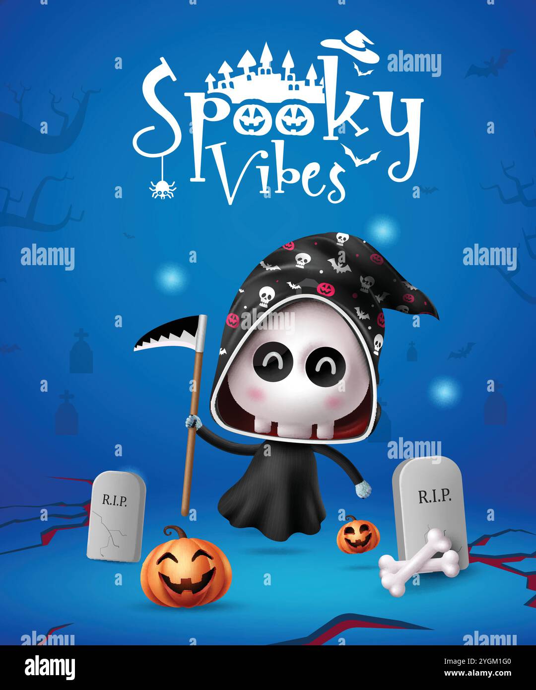 Cemetery vibes Stock Vector Images - Alamy