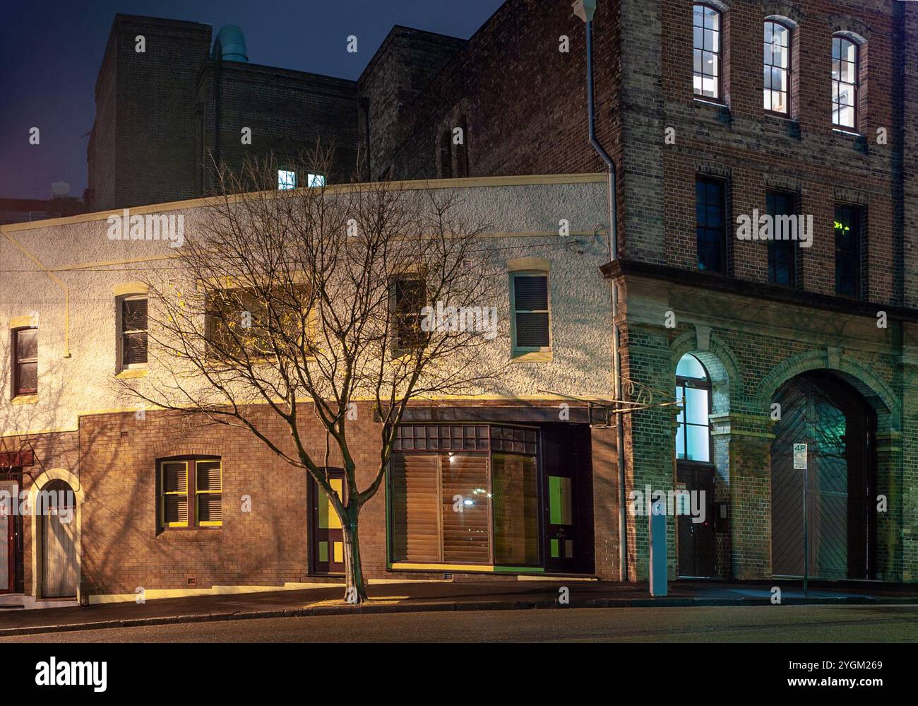 Historic buildings on Argyle Place in The Rocks, Sydney, Australia ...