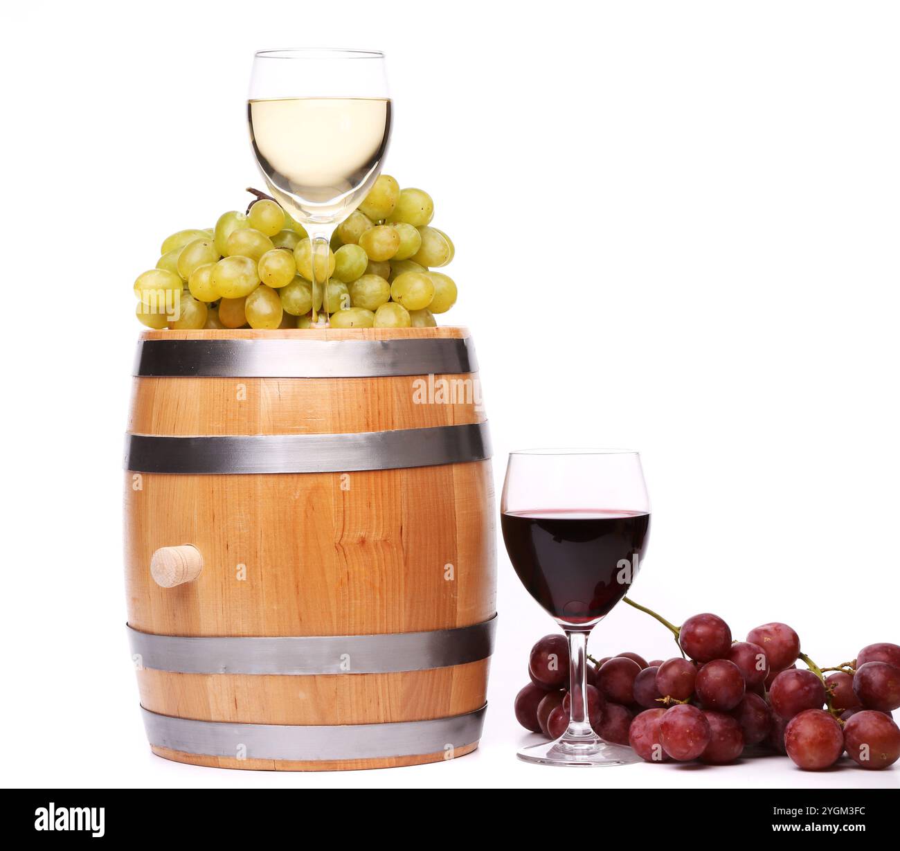 Wine composition is located on the white background Stock Photo - Alamy