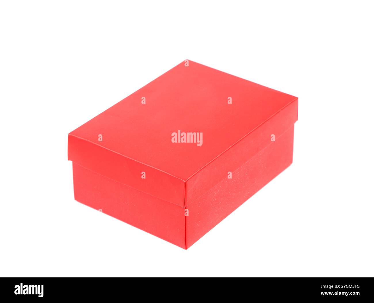 red shoe box isolated on a white background Stock Photo - Alamy