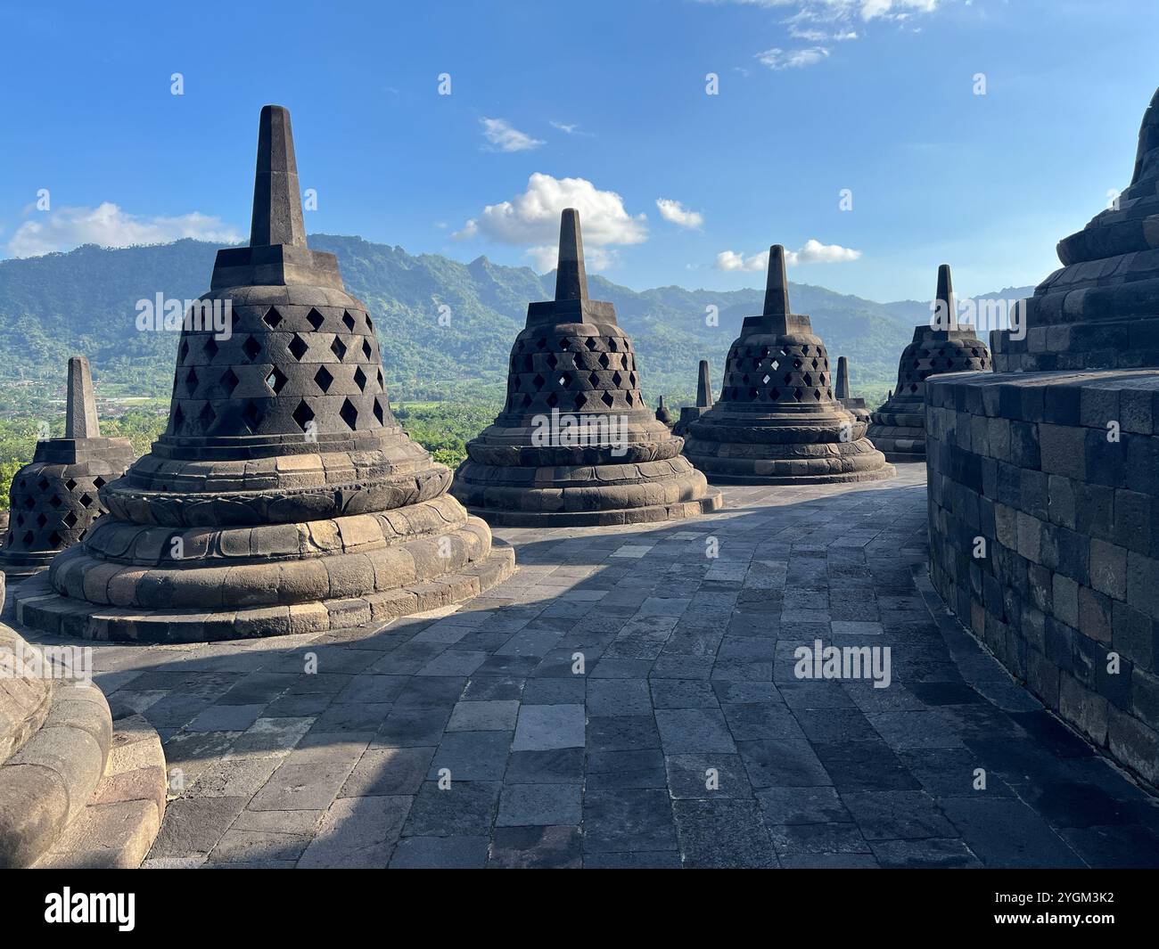 Borobudur Temple on Java in Indonesia, Unesco world heritage Stock ...