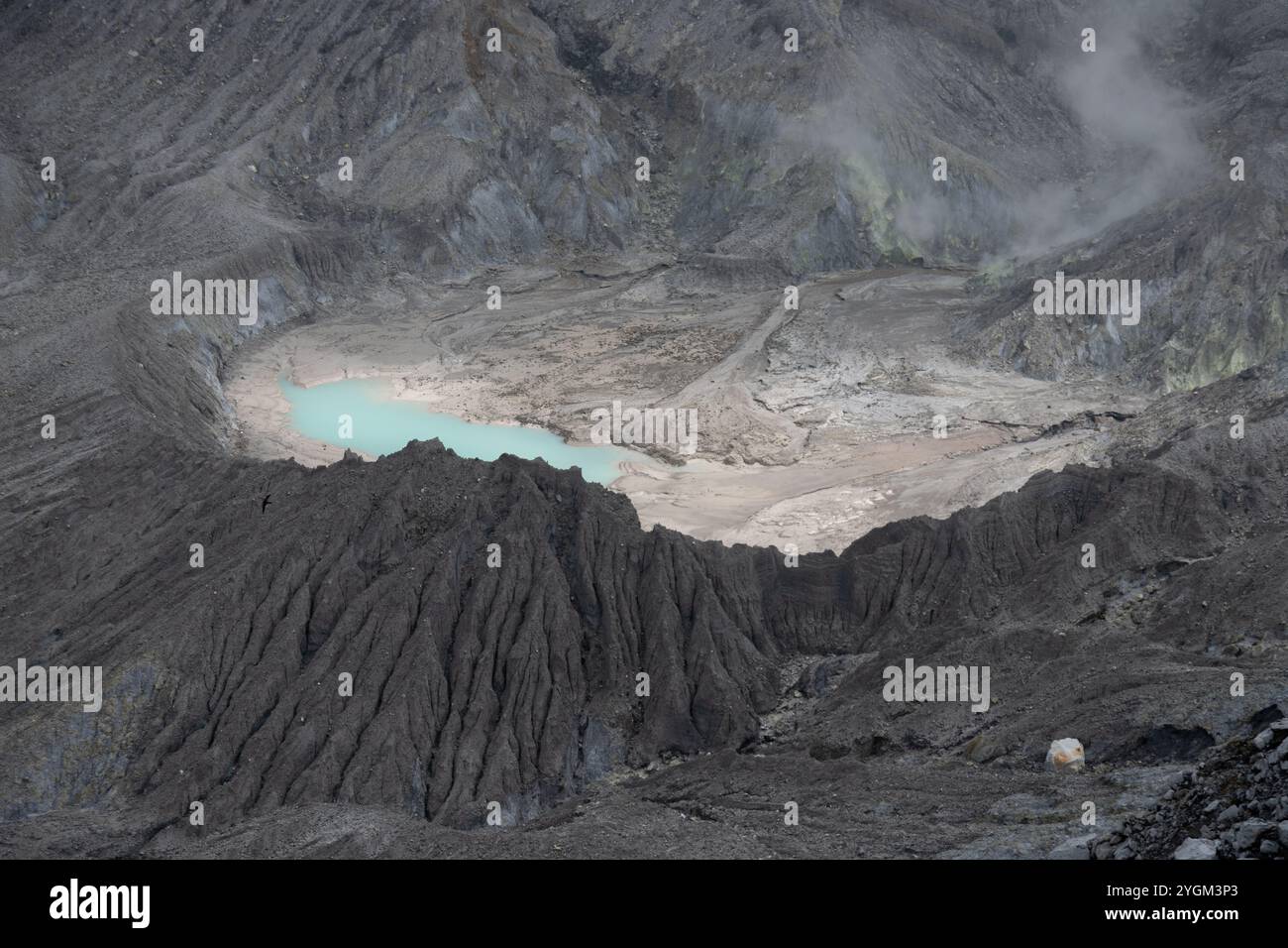 Tangkuban Perahu Volcano, Kawah Ratu (Queen Crater). Bandung, West Java ...