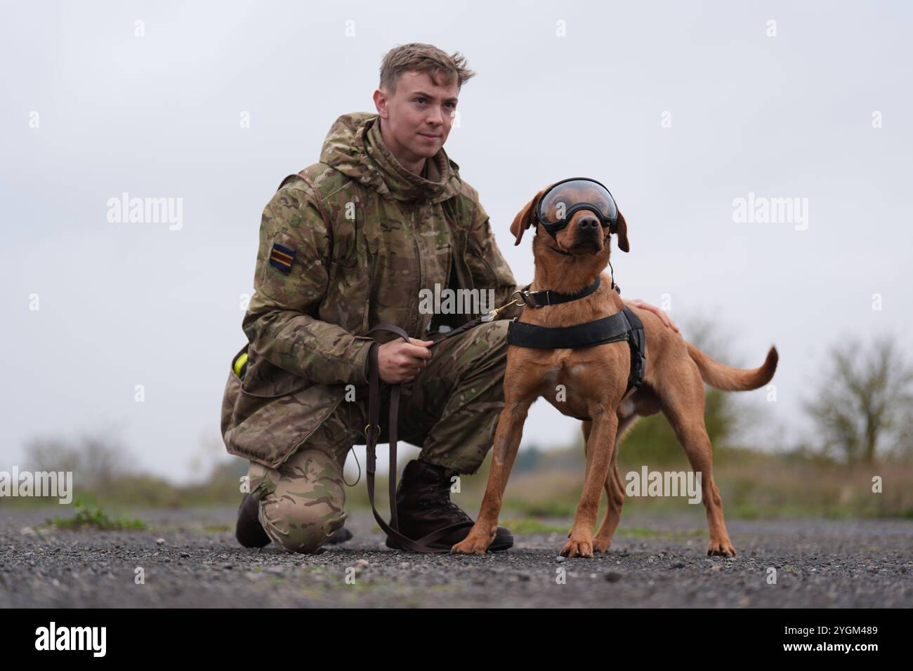 Private McLoughlin (no further details provided) with military working ...