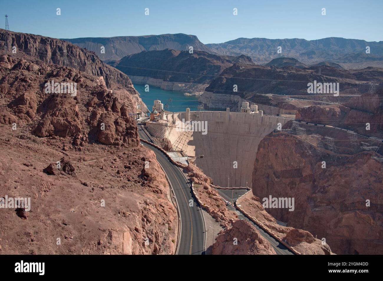 Hoover Dam on Colorado river in USA Stock Photo - Alamy