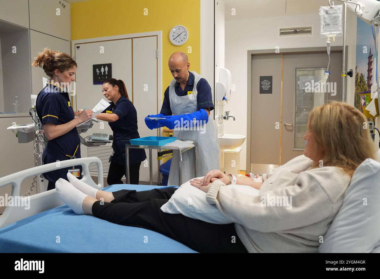 Senior Clinical Practice Facilitator Rob McDonnell prepares to ...