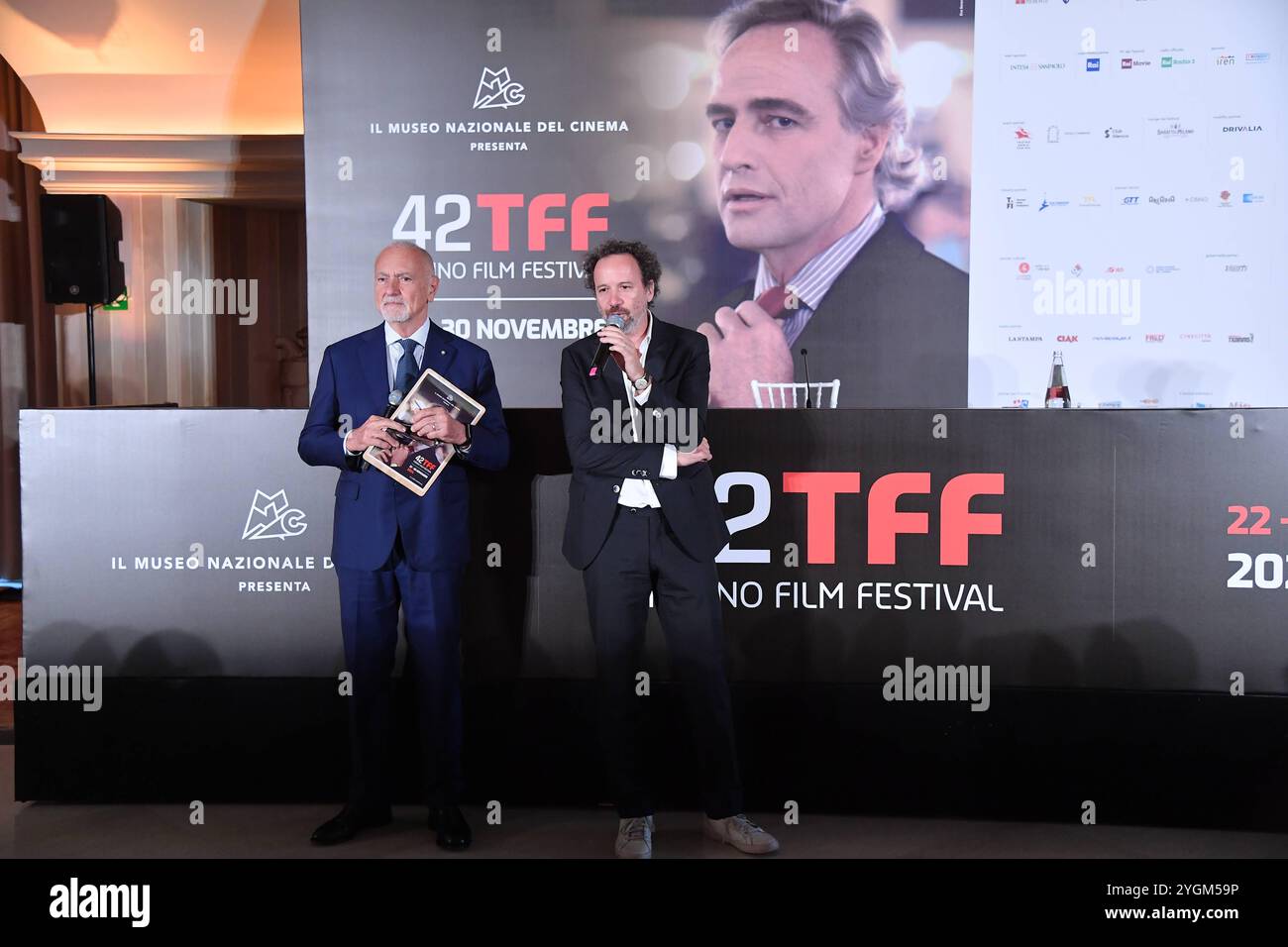 Rome: Villa Miani. Presentation of the Turin Film Festival. In the ...