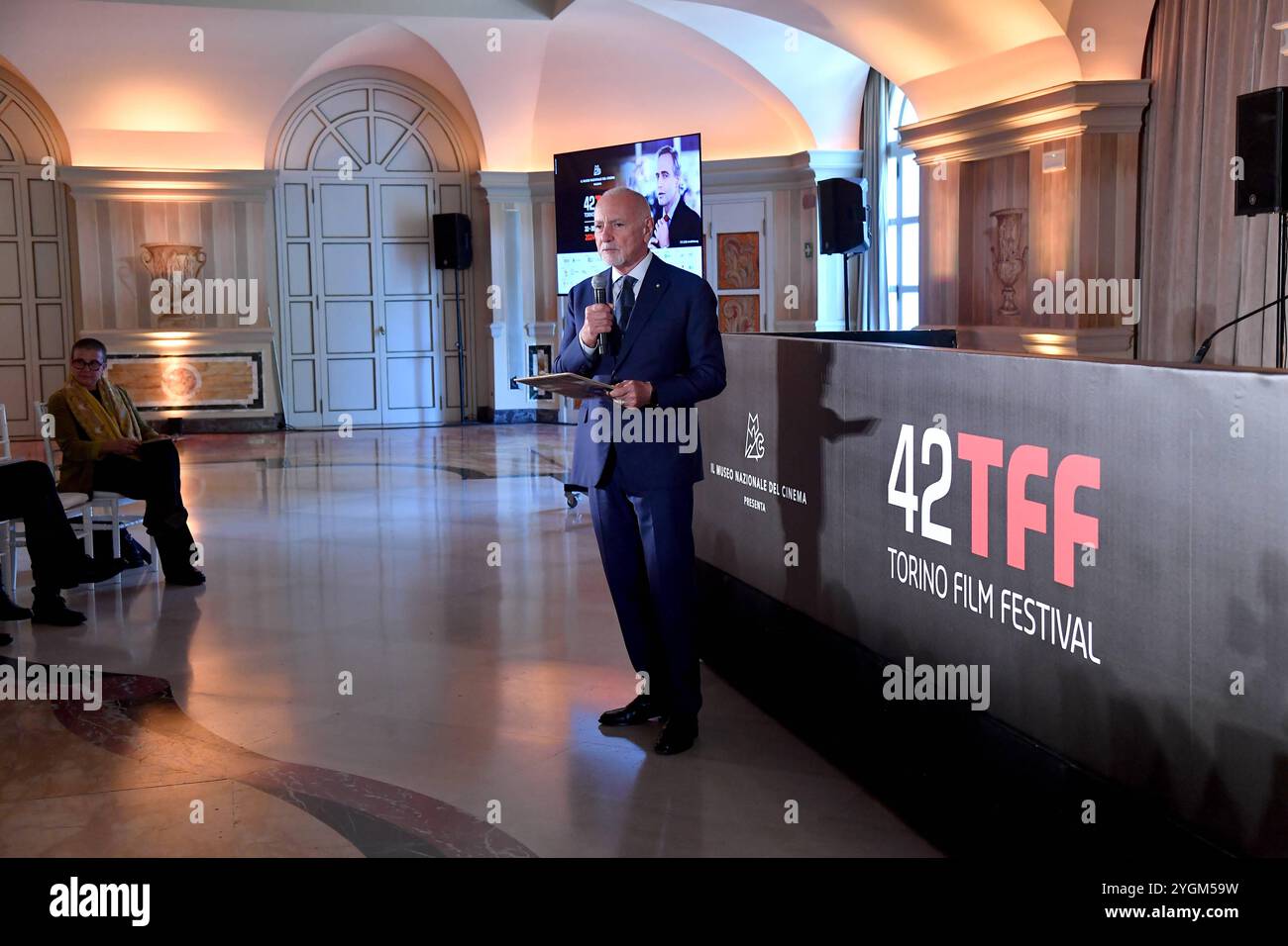 Rome: Villa Miani. Presentation of the Turin Film Festival. In the ...