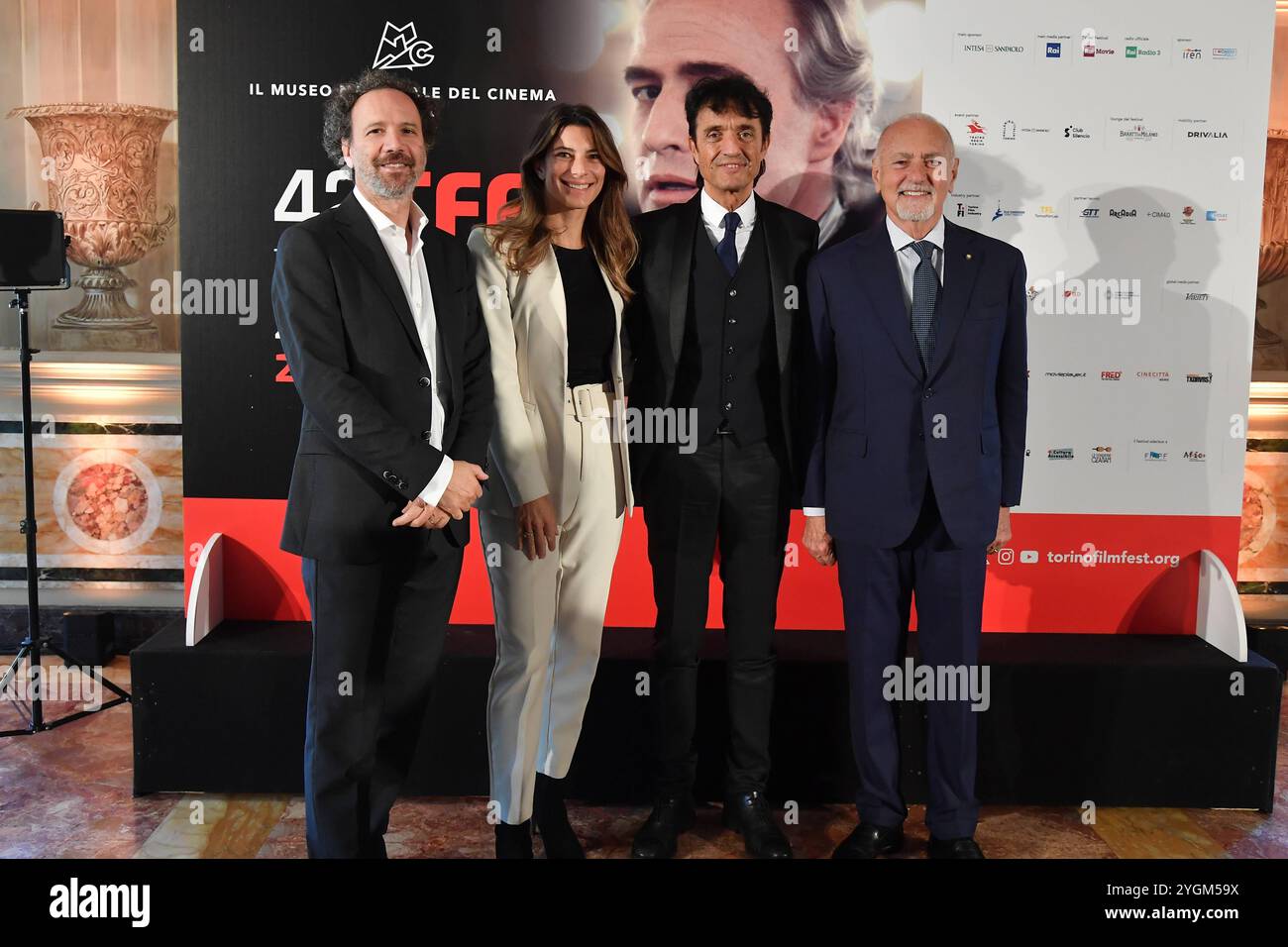Rome: Villa Miani. Presentation of the Turin Film Festival. In the ...