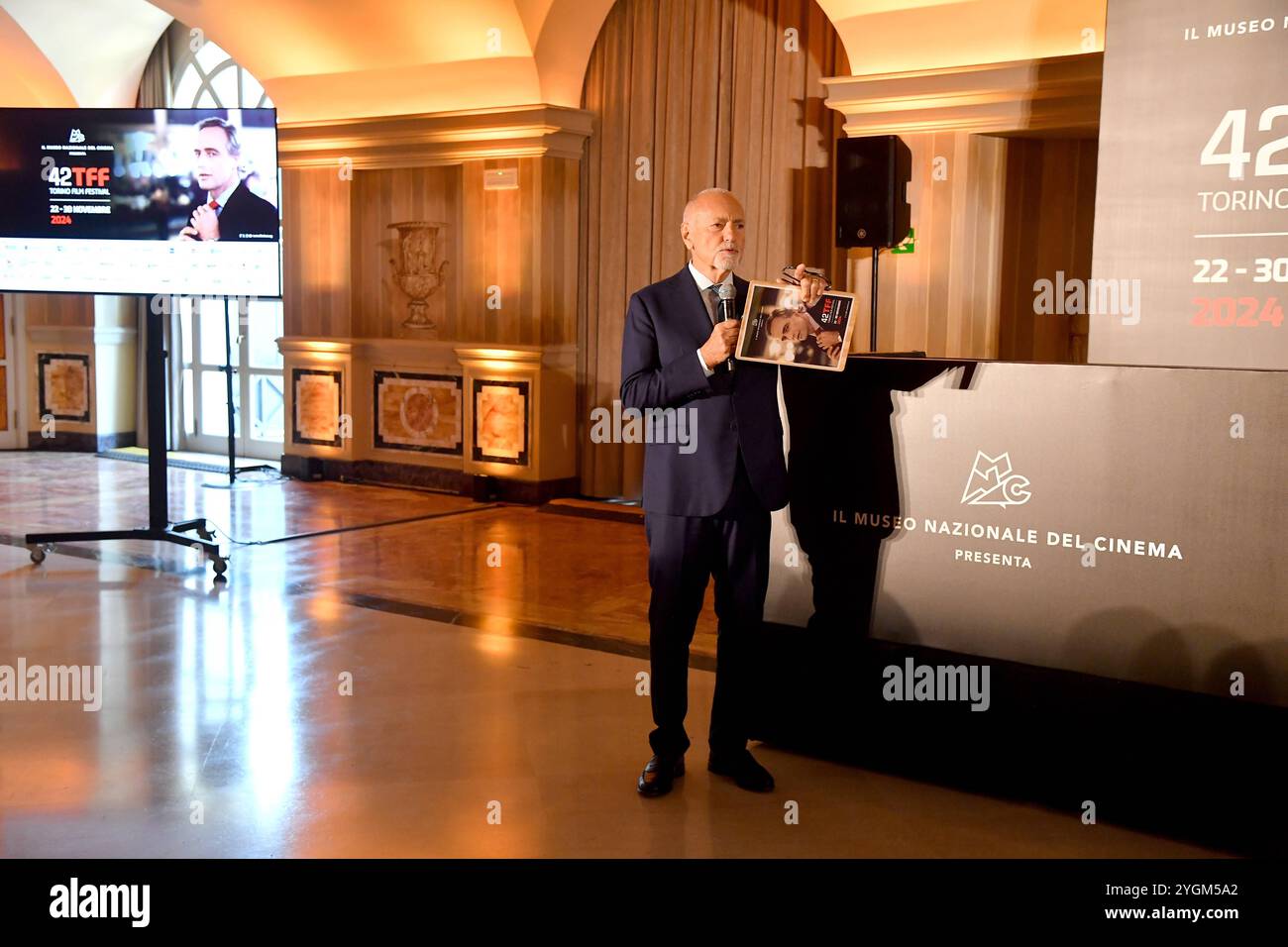 Rome: Villa Miani. Presentation of the Turin Film Festival. In the ...