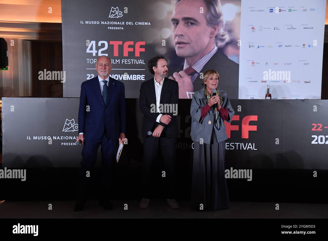 Rome: Villa Miani. Presentation of the Turin Film Festival. In the ...