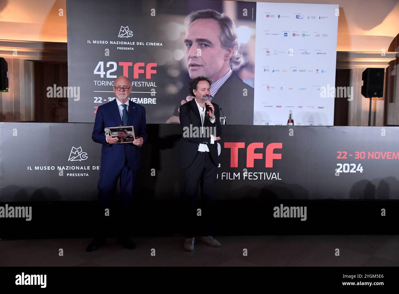 Rome: Villa Miani. Presentation of the Turin Film Festival. In the ...